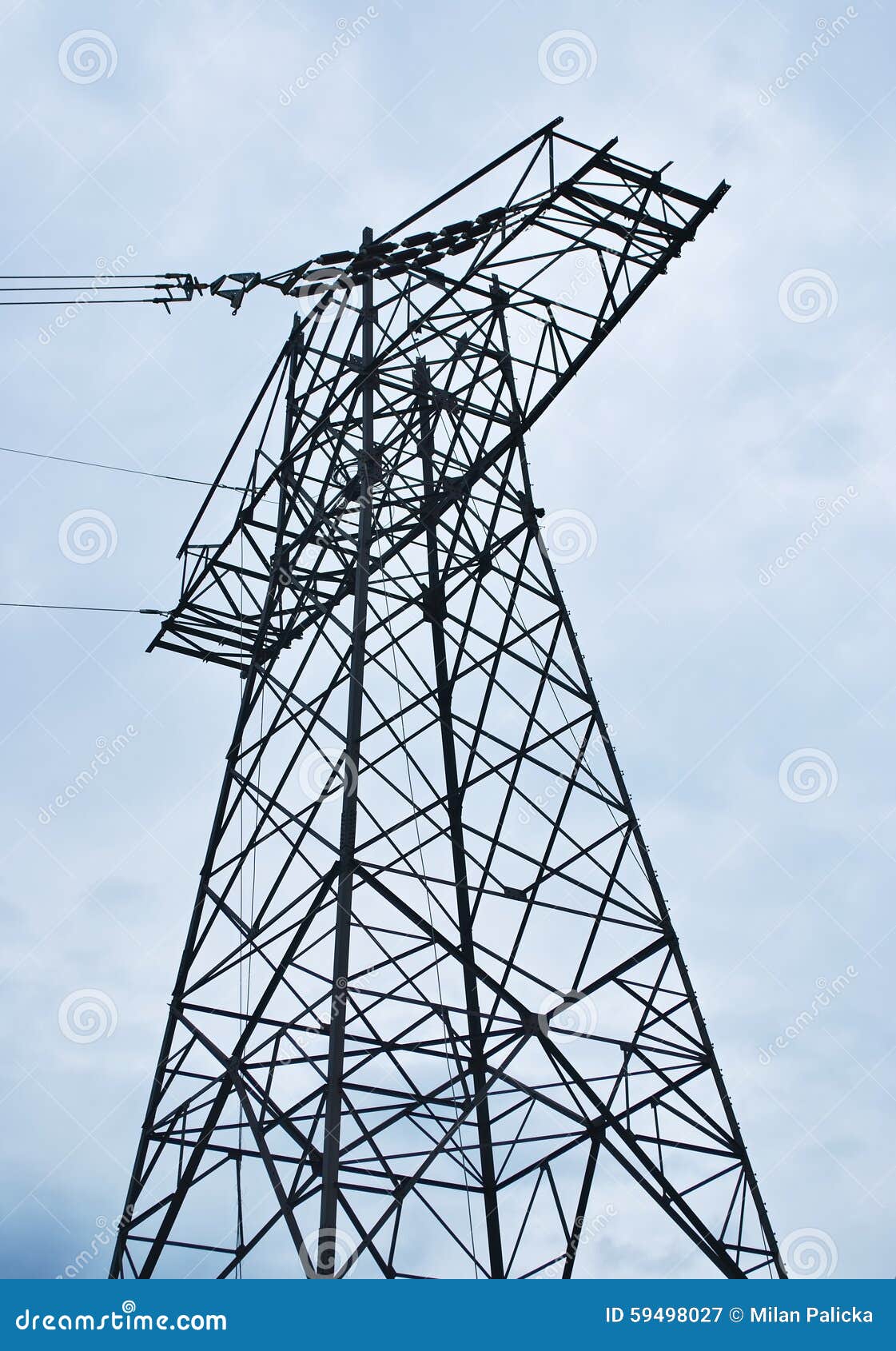 High Voltage Electric Column Stock Image - Image of electricity ...