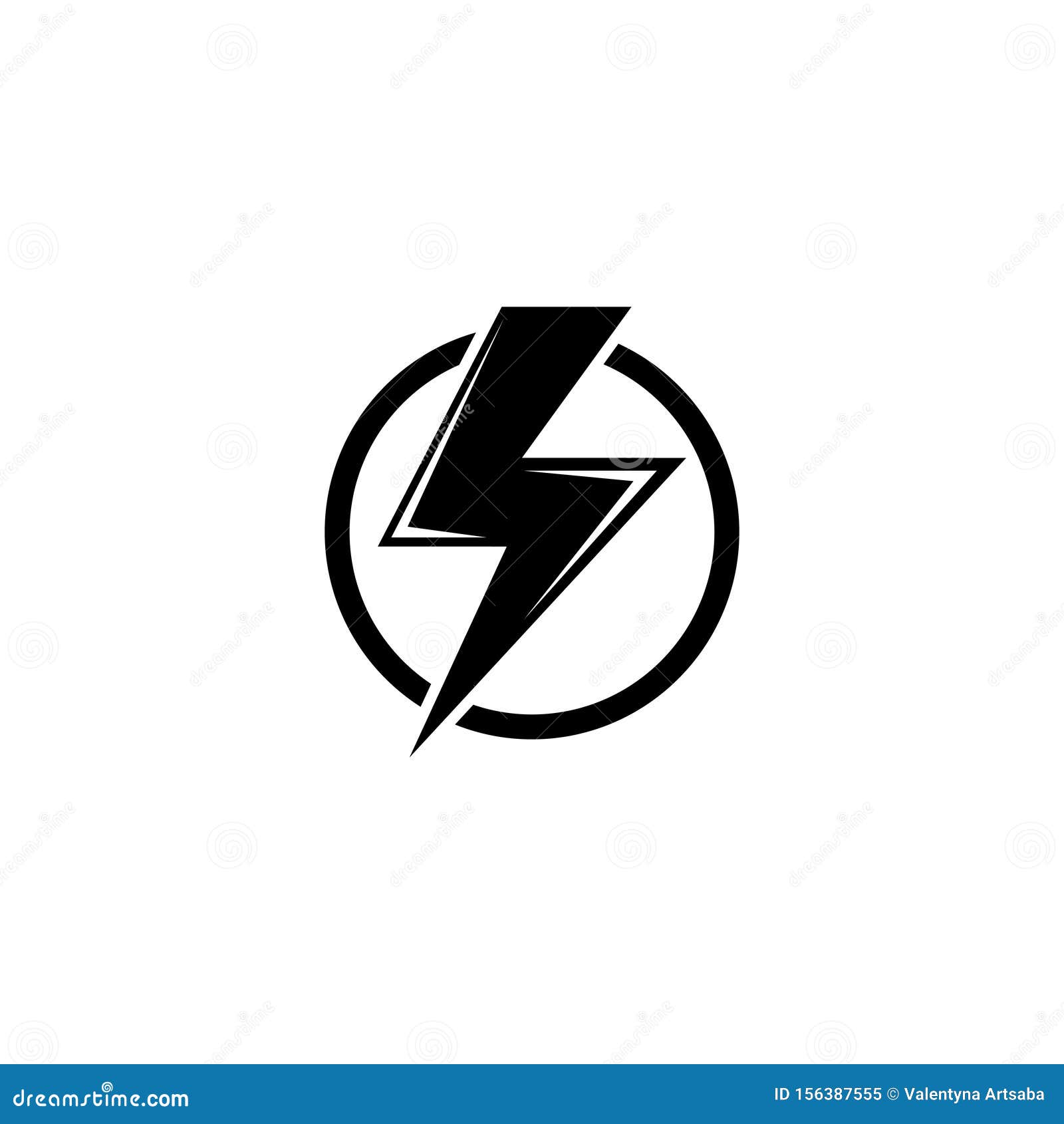 Electric Danger Light Power Voltage Flash Thunder 3d Icon Logo D Cartoon Vector | CartoonDealer ...