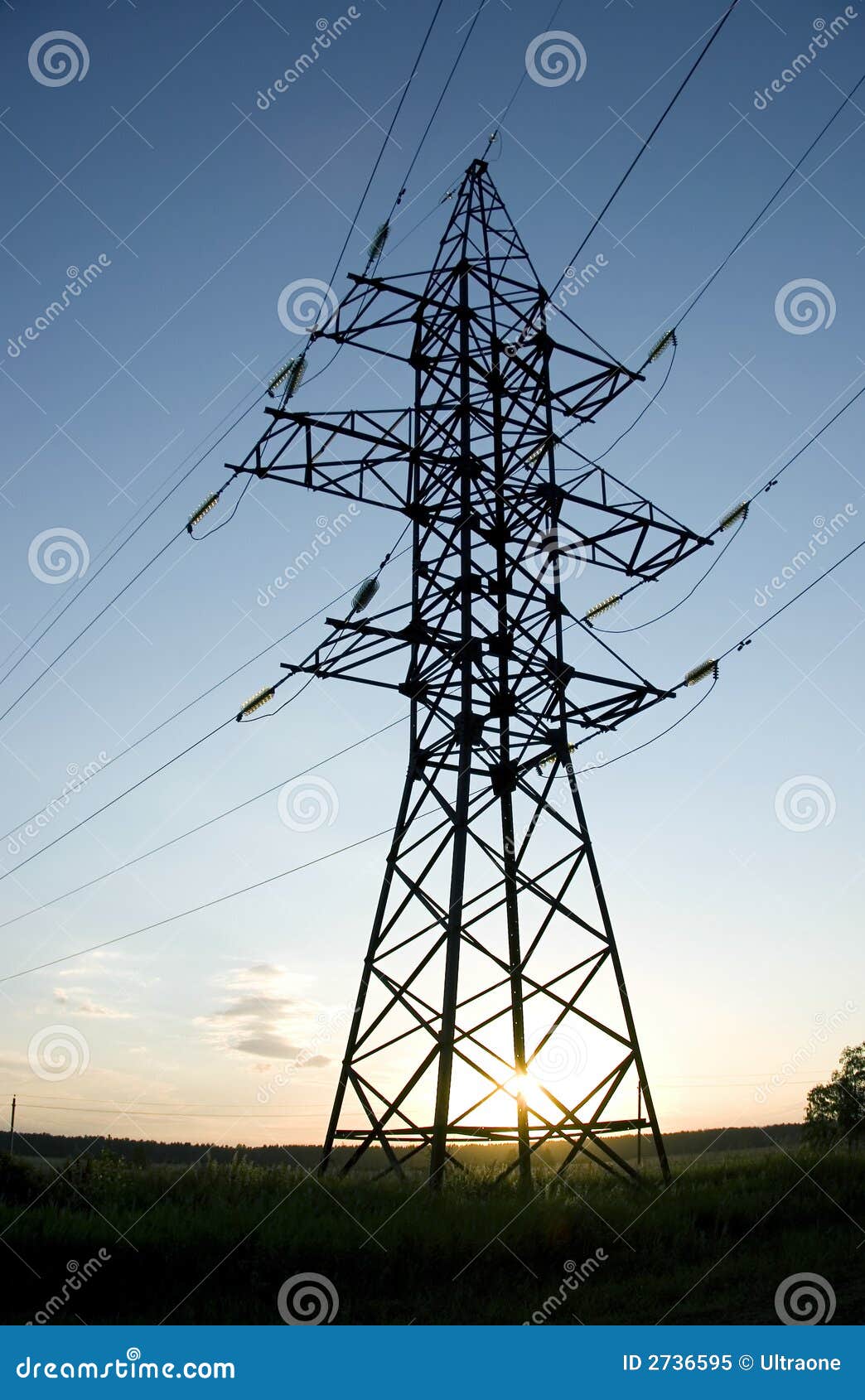 High Voltage - Electric Post Stock Image - Image of ground, modern: 2736595