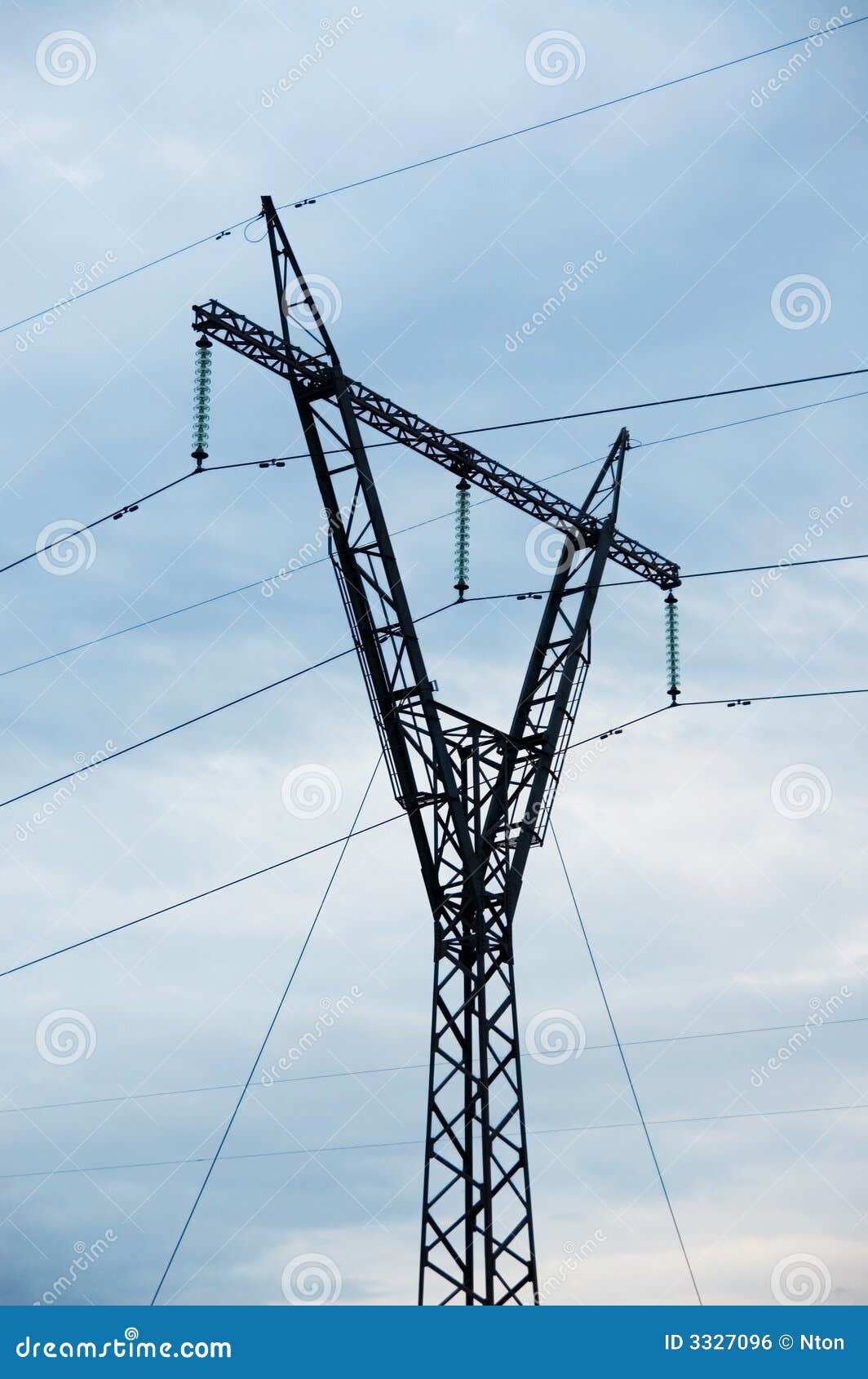 High-voltage electric post stock photo. Image of electrical - 3327096