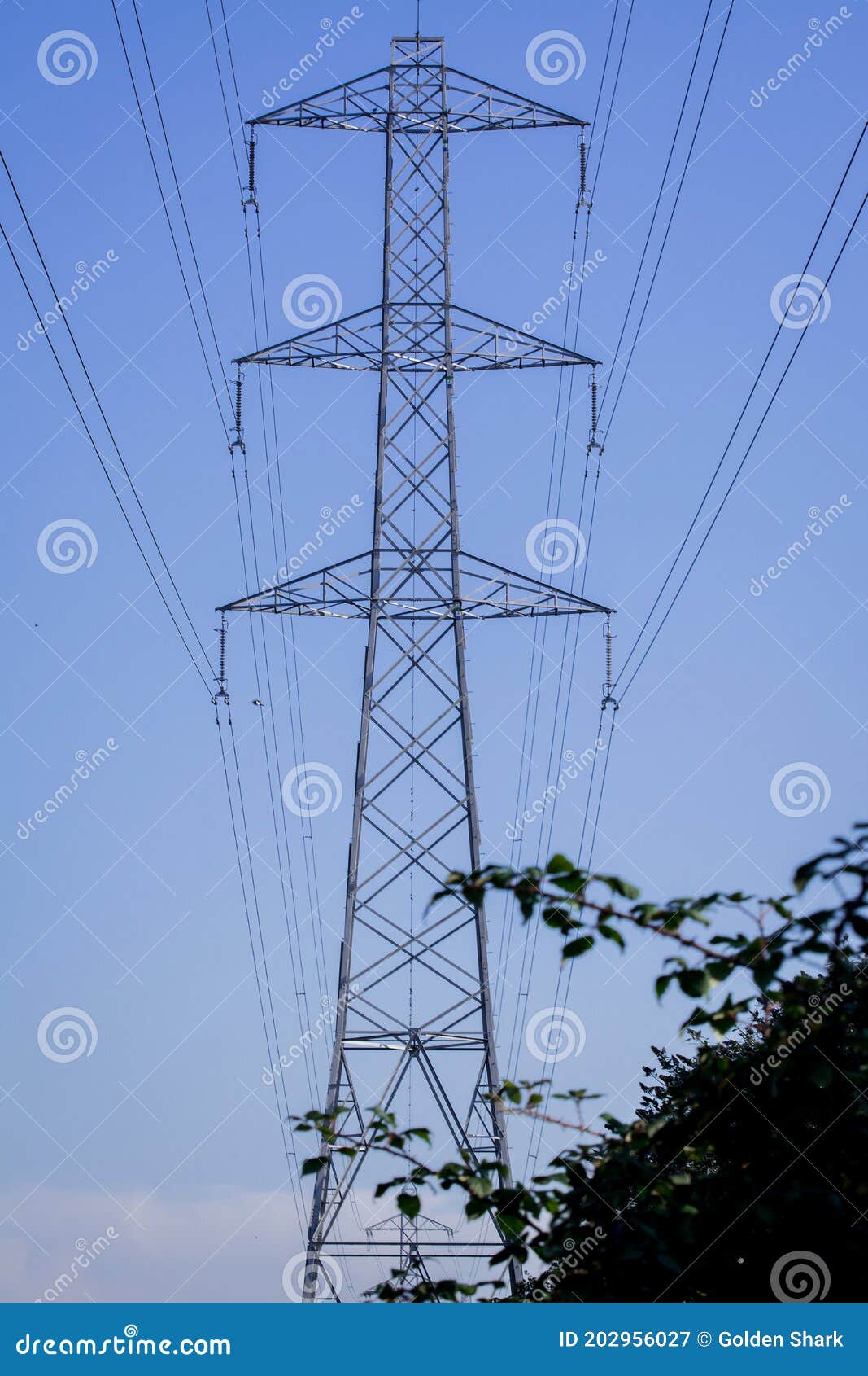 High Voltage Electric Post Power-plant Transformer Station Power Pylon ...