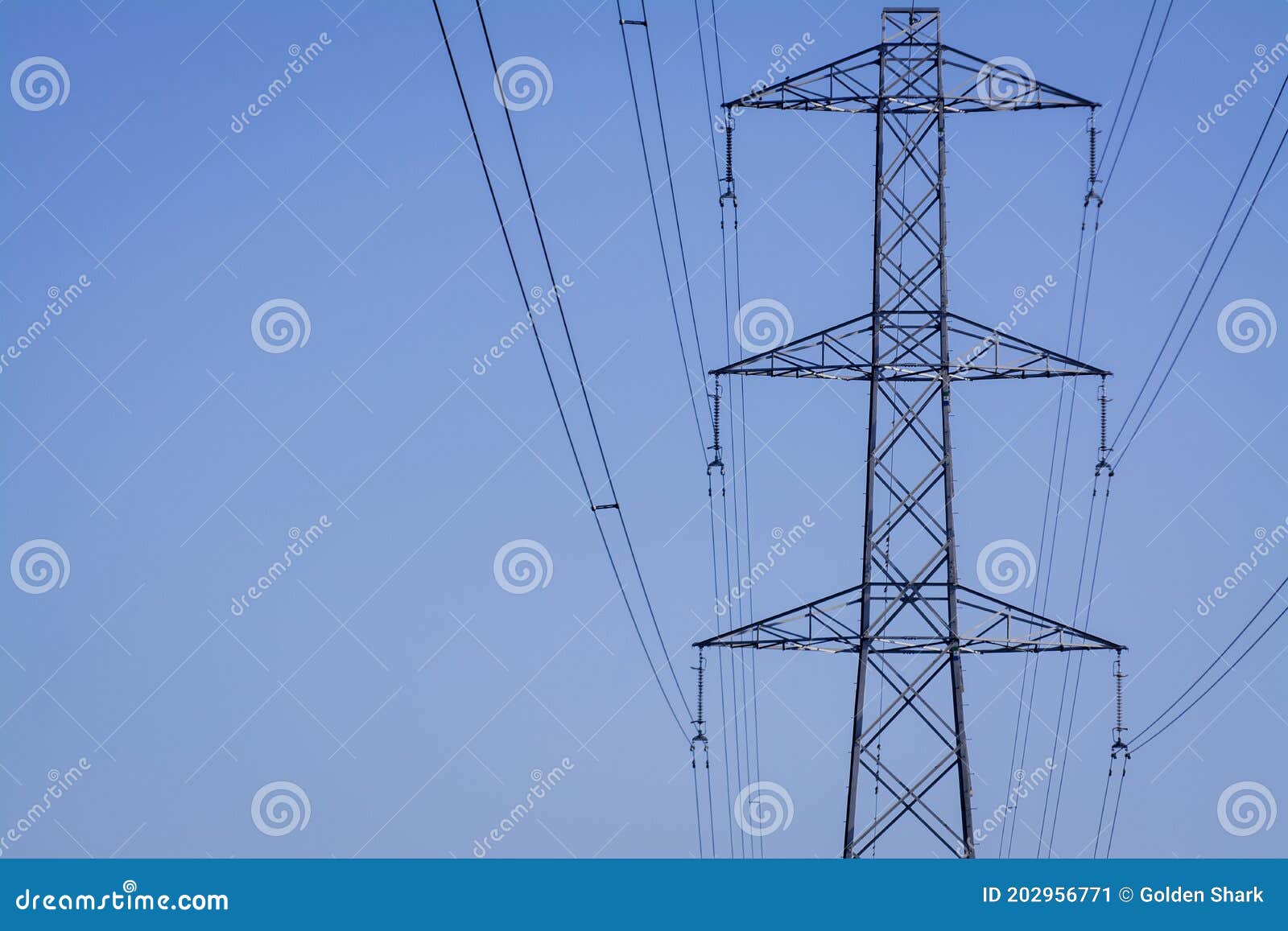 High Voltage Electric Post Power-plant Transformer Station Power Pylon ...