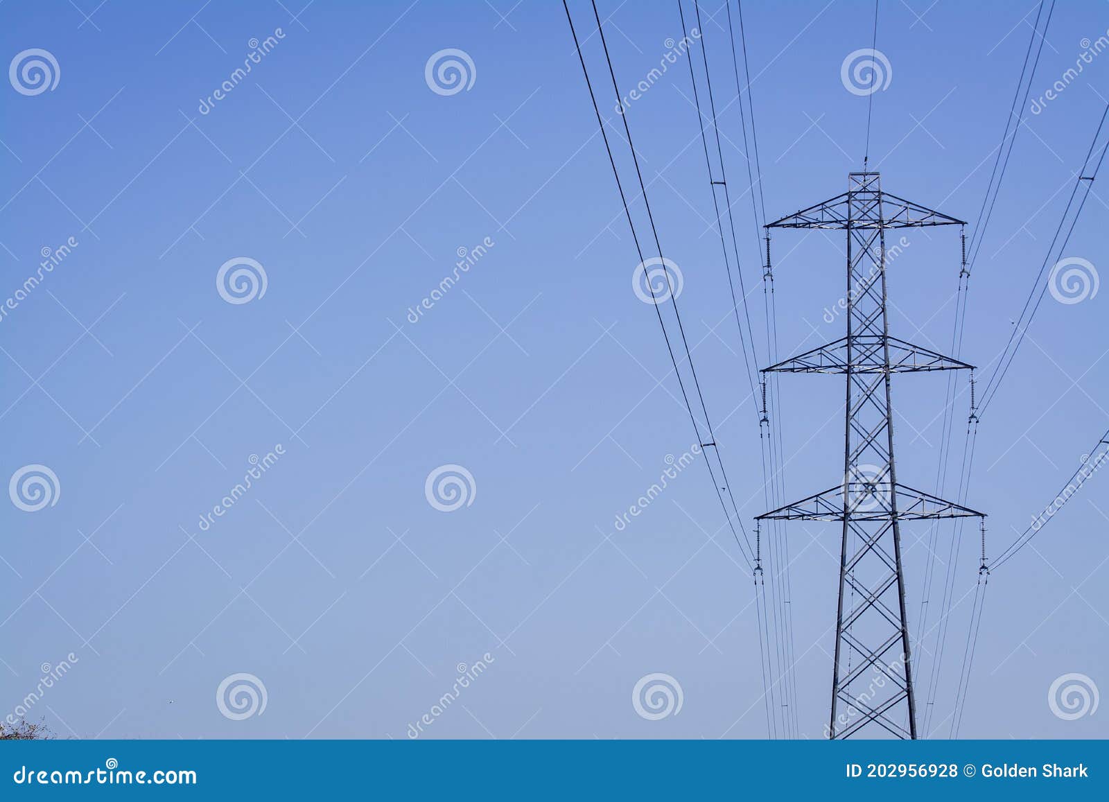 High Voltage Electric Post Power-plant Transformer Station Power Pylon ...