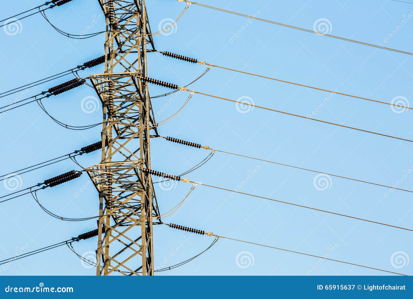 High voltage electric post stock image. Image of steel - 65915637