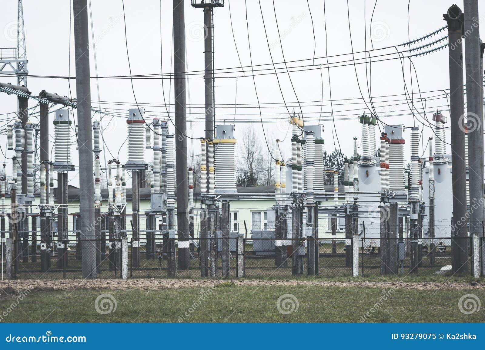 High Voltage Electric Power Production and Electrical Substation Stock ...