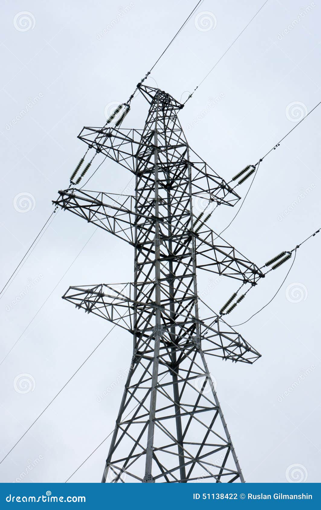 The High-voltage Electric Power Tower Stock Photo - Image of danger ...