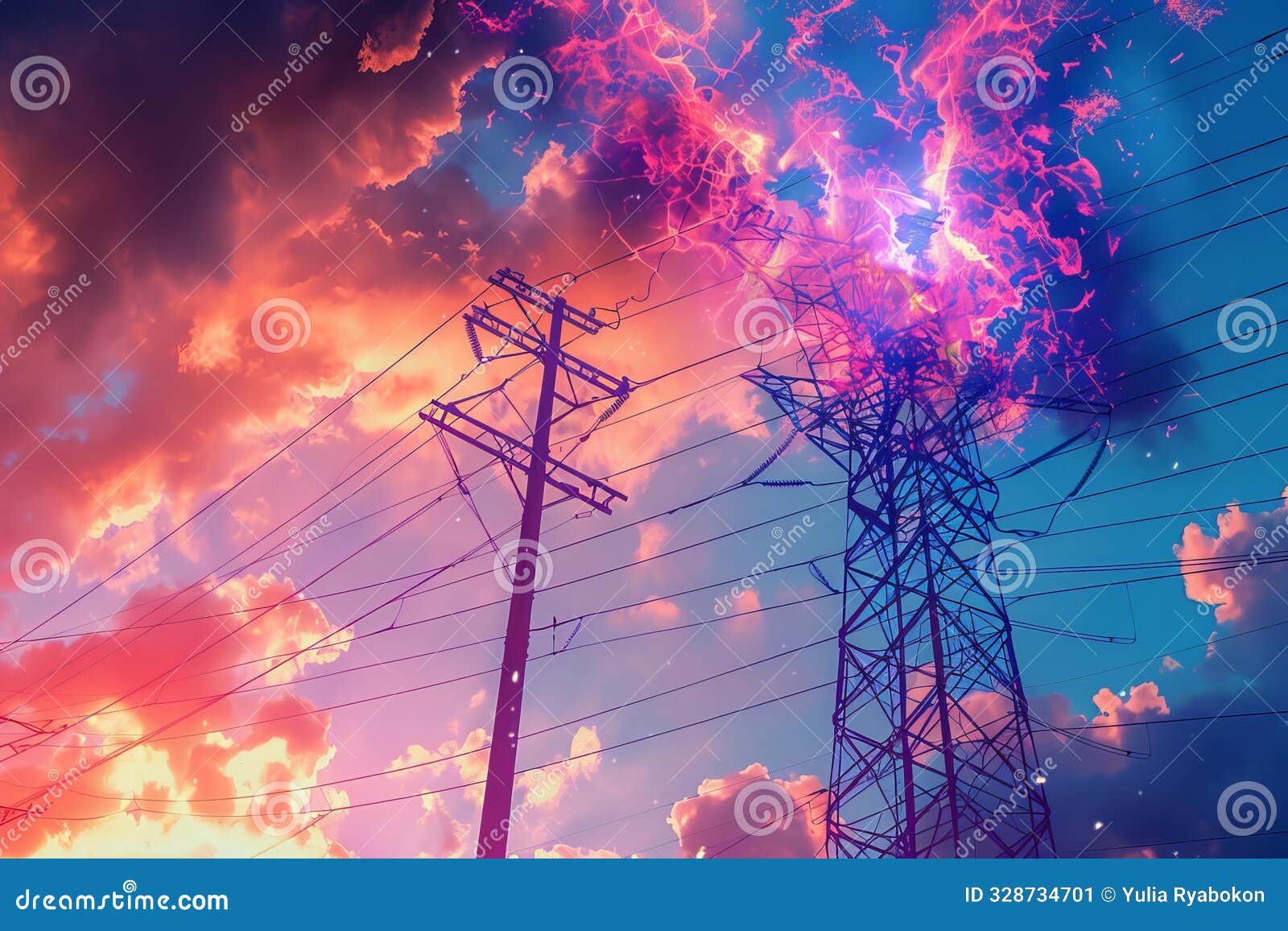 Electric Overload Relay For Protect The Systems. Royalty-Free Stock ...