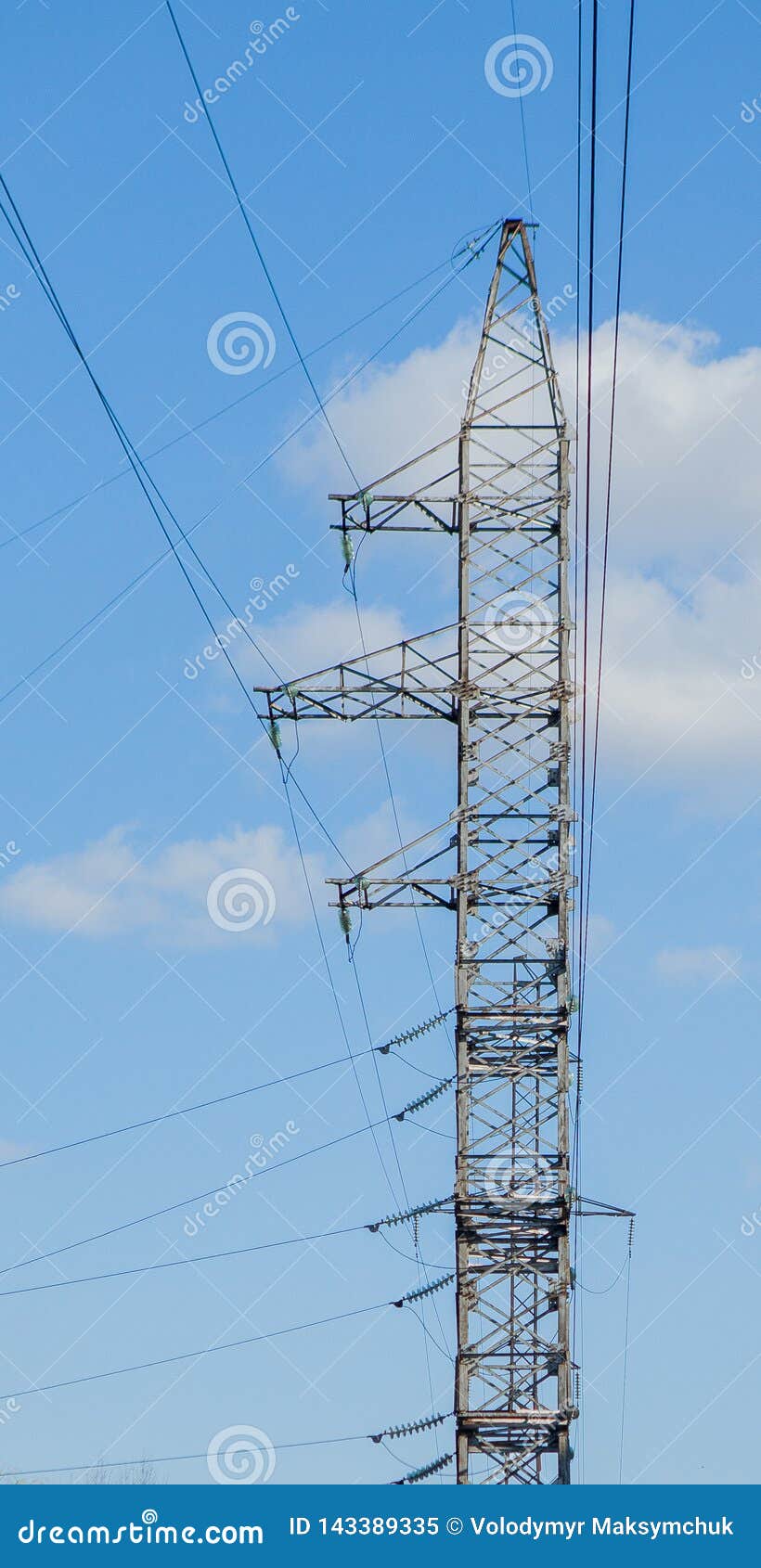 High Voltage Electric Tower. High Voltage Post or High Voltage Tower ...