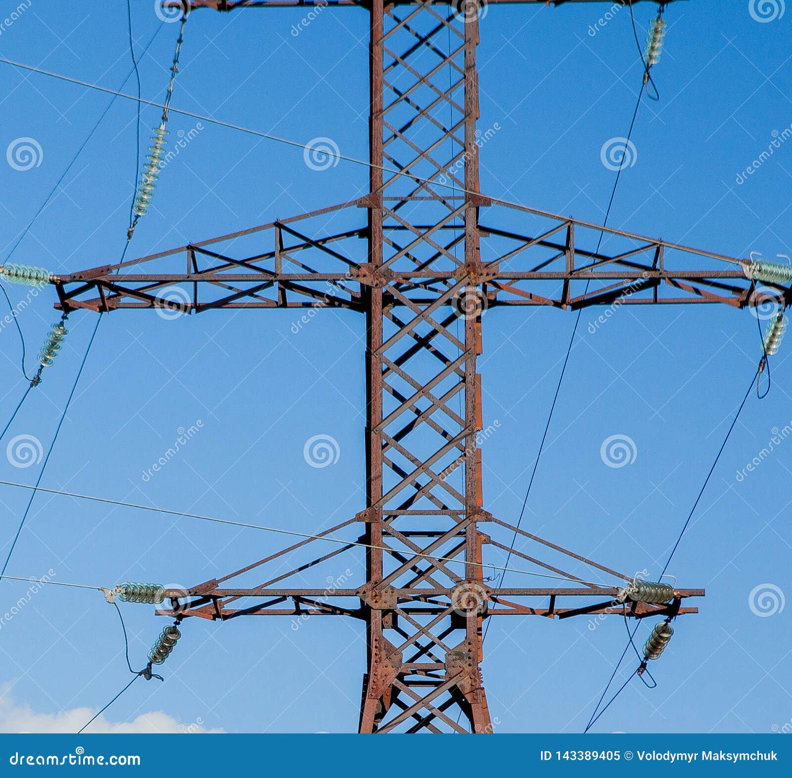 High Voltage Electric Tower. High Voltage Post or High Voltage Tower ...