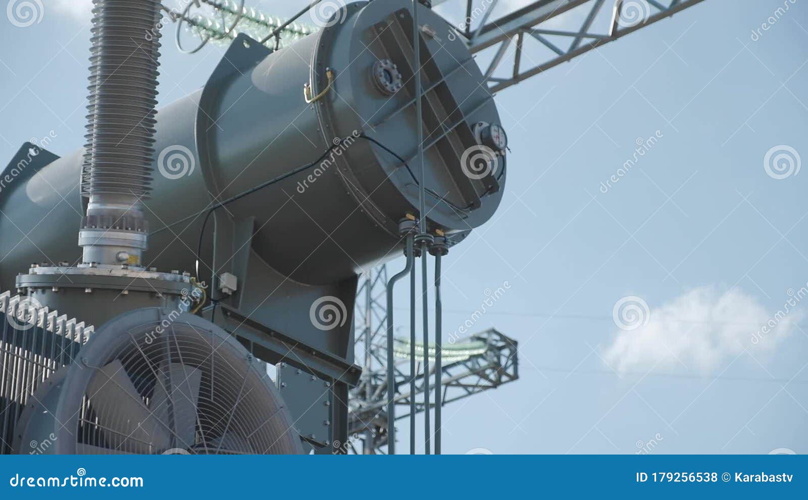 High Voltage Electric Transformer Stock Footage - Video of south ...