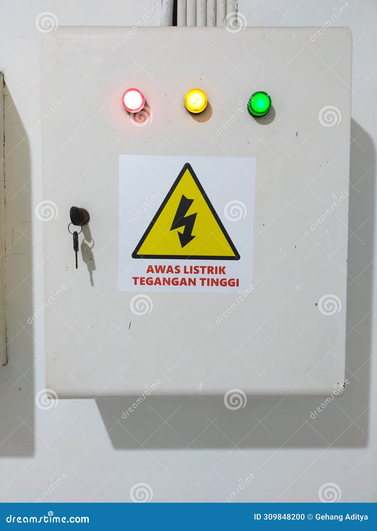 A High Voltage Electrical Box Stock Photo - Image of component ...