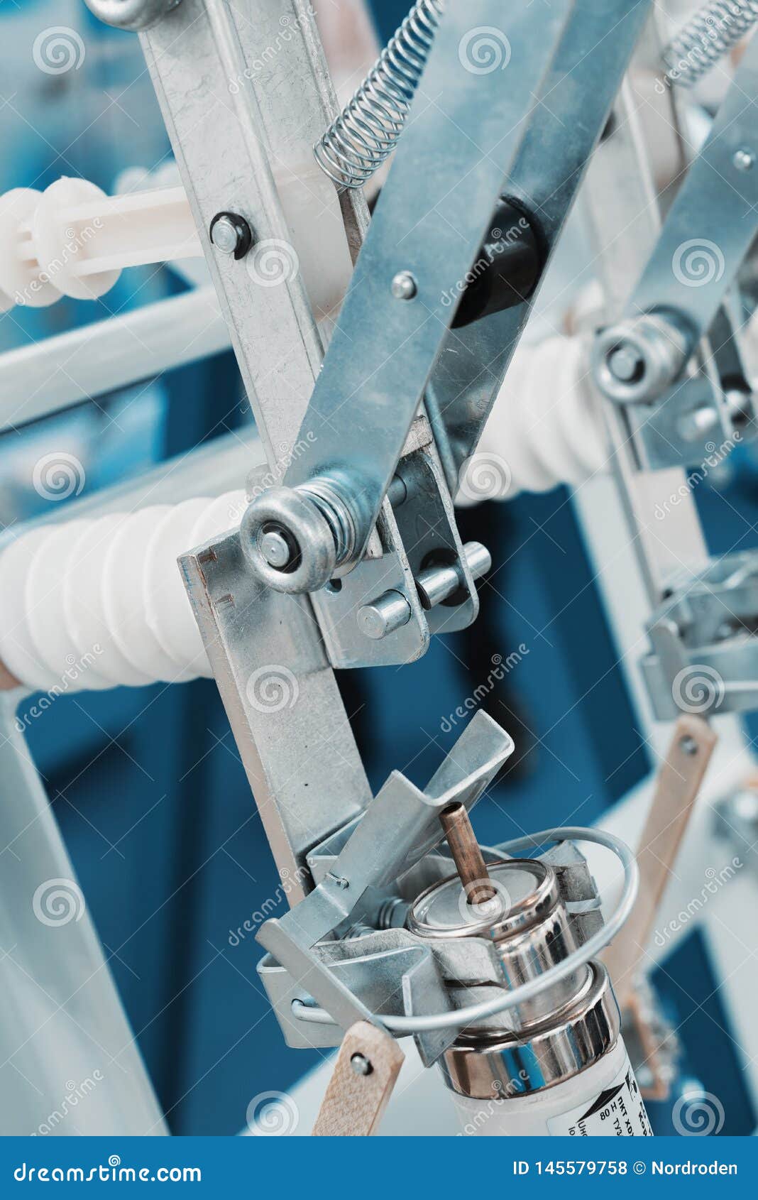 High Voltage Electrical Connector. Metal Fittings and Ceramic ...