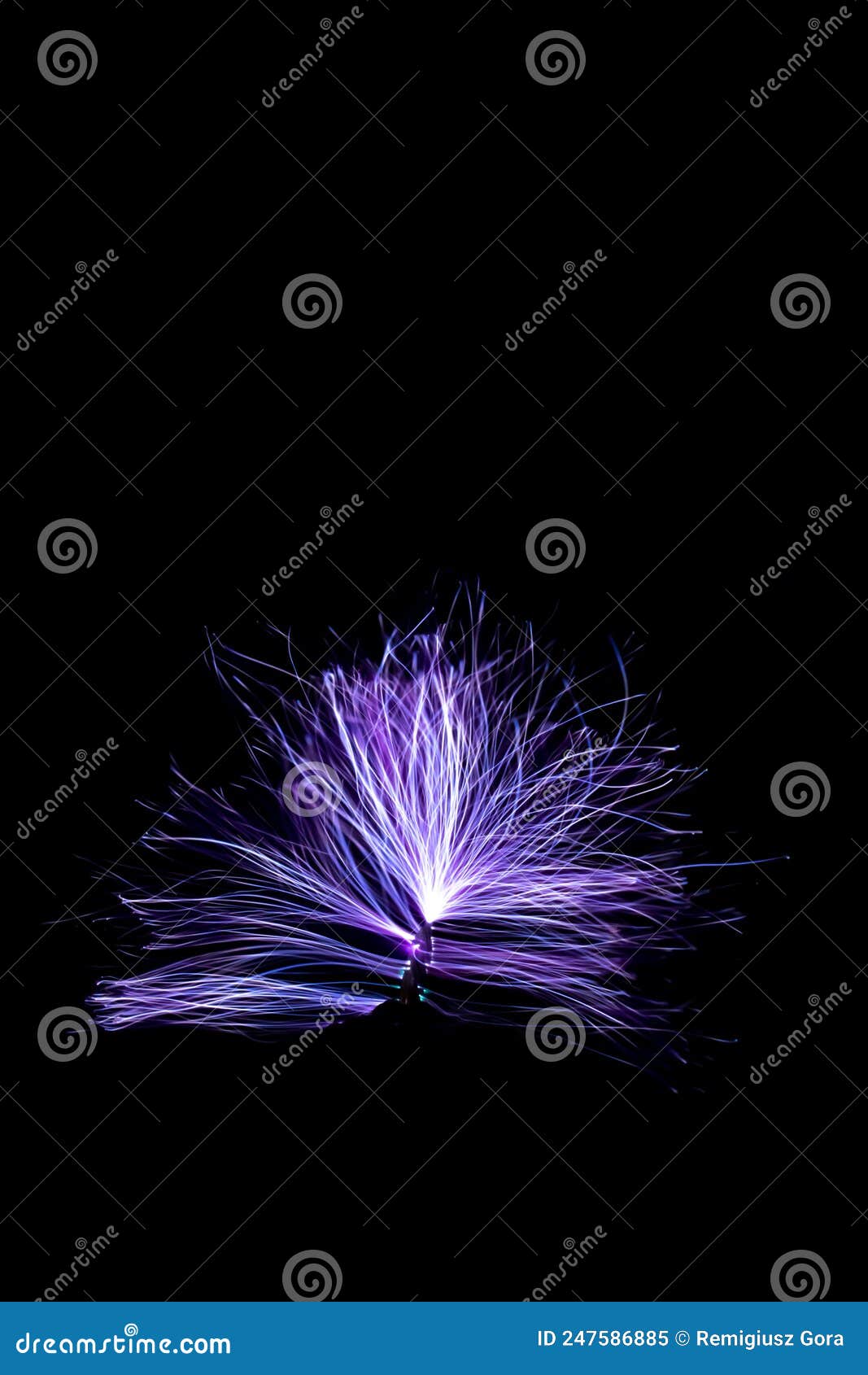 High Voltage Electrical Discharges, Sparks Stock Image - Image of ...