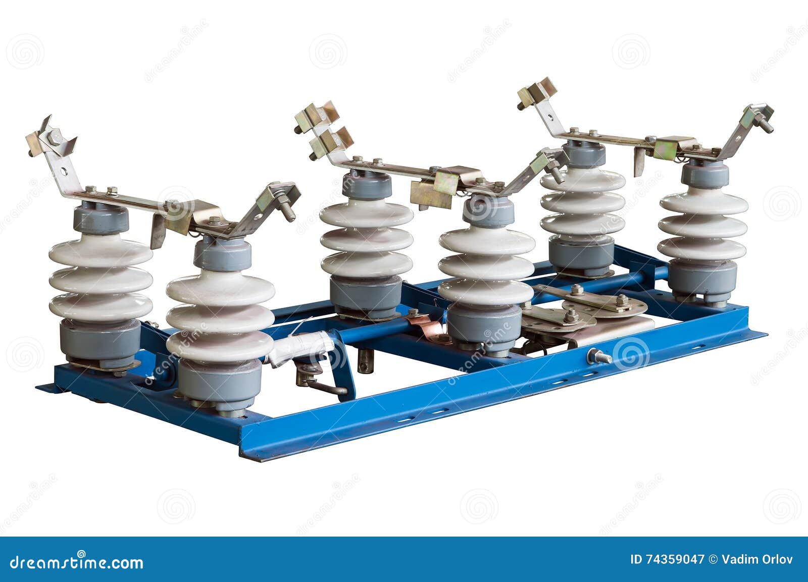 High-voltage Electrical Disconnector Stock Image - Image of apparatus ...