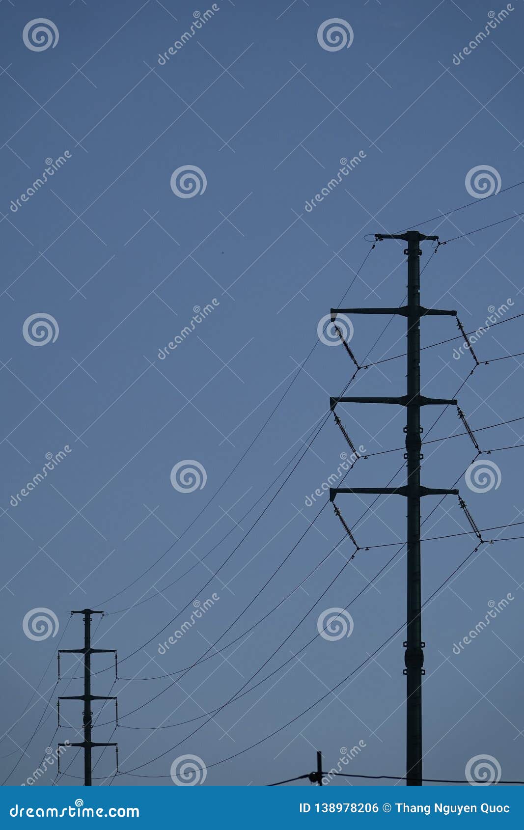 High Voltage Electrical Grid Stock Photo - Image of clear, high: 138978206