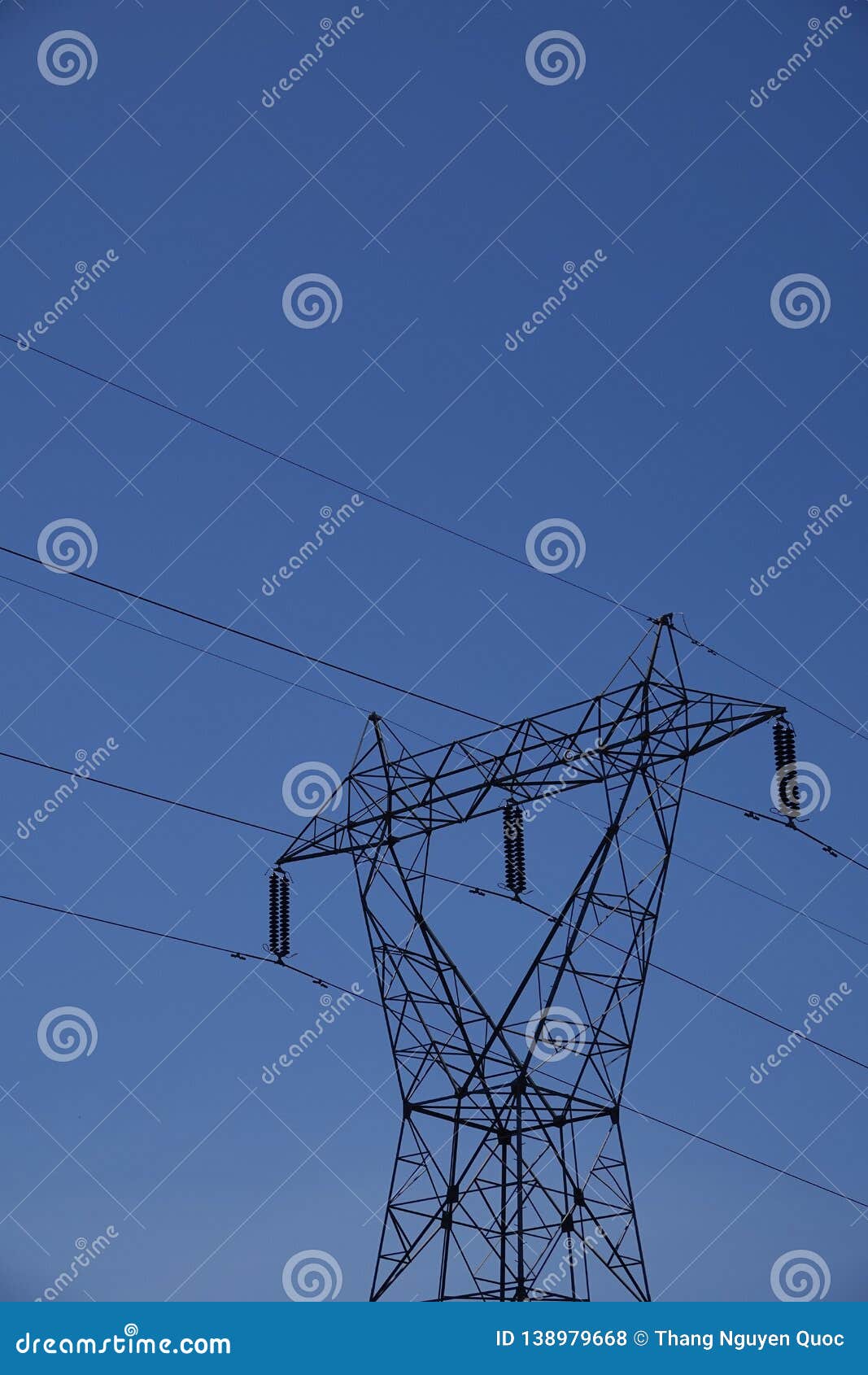 High Voltage Electrical Grid Stock Photo - Image of generation, high ...