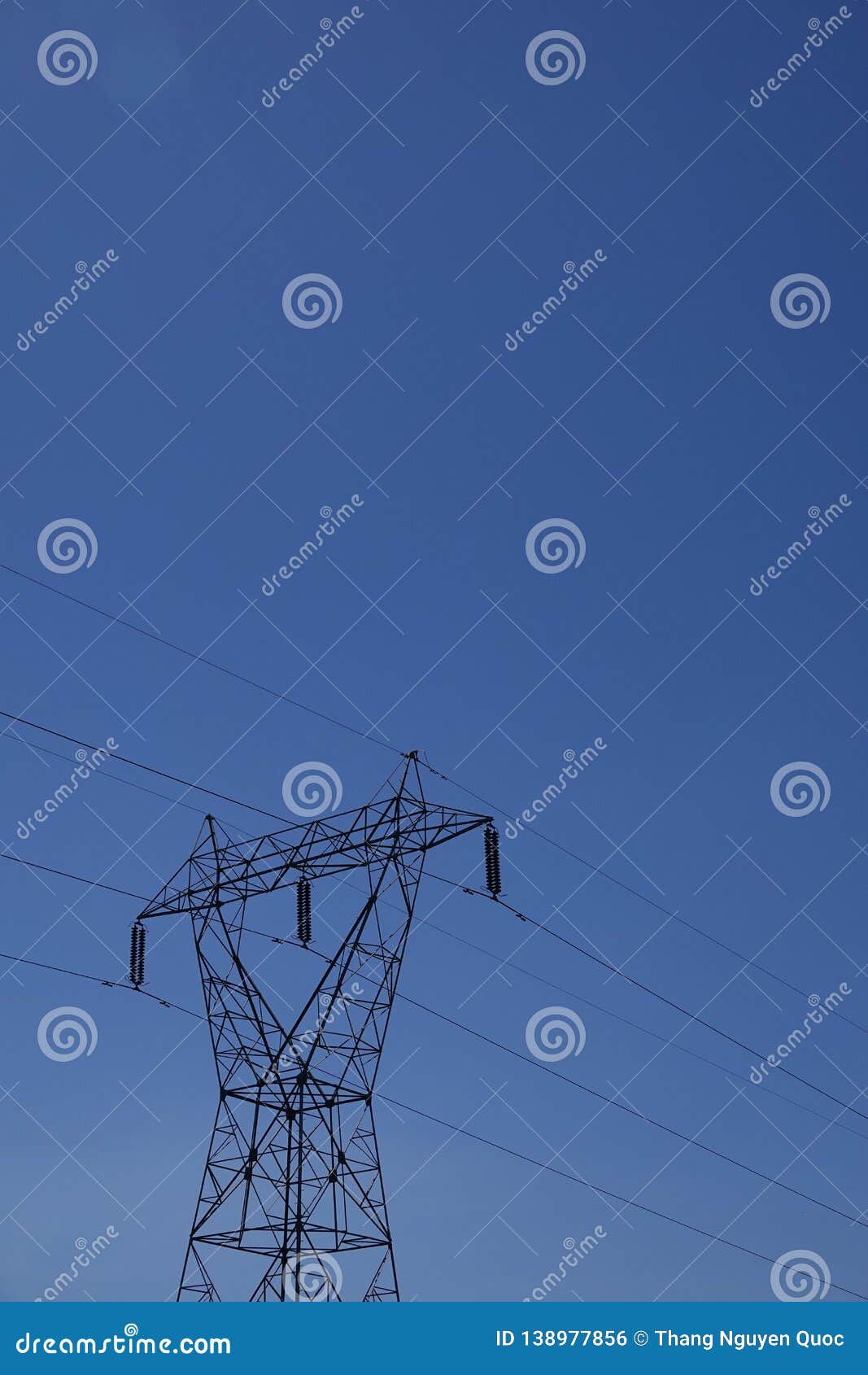 High Voltage Electrical Grid Stock Photo - Image of environment ...
