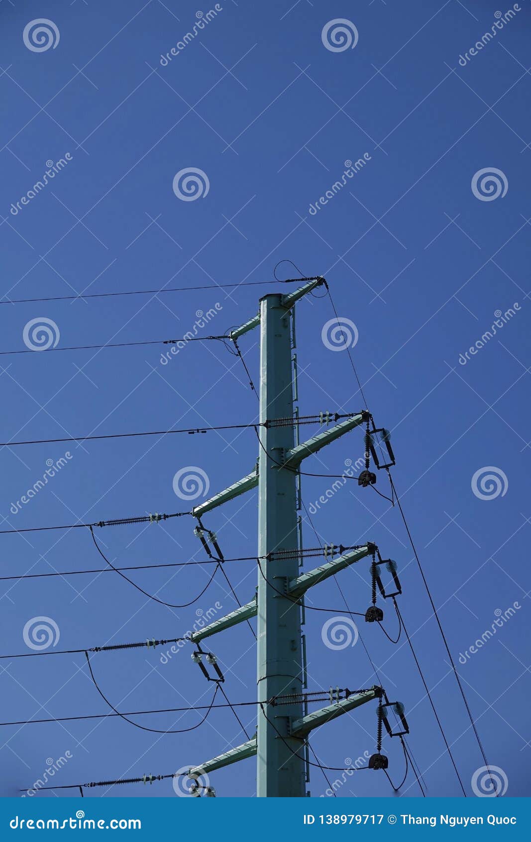 High Voltage Electrical Grid Stock Image - Image of geometry ...