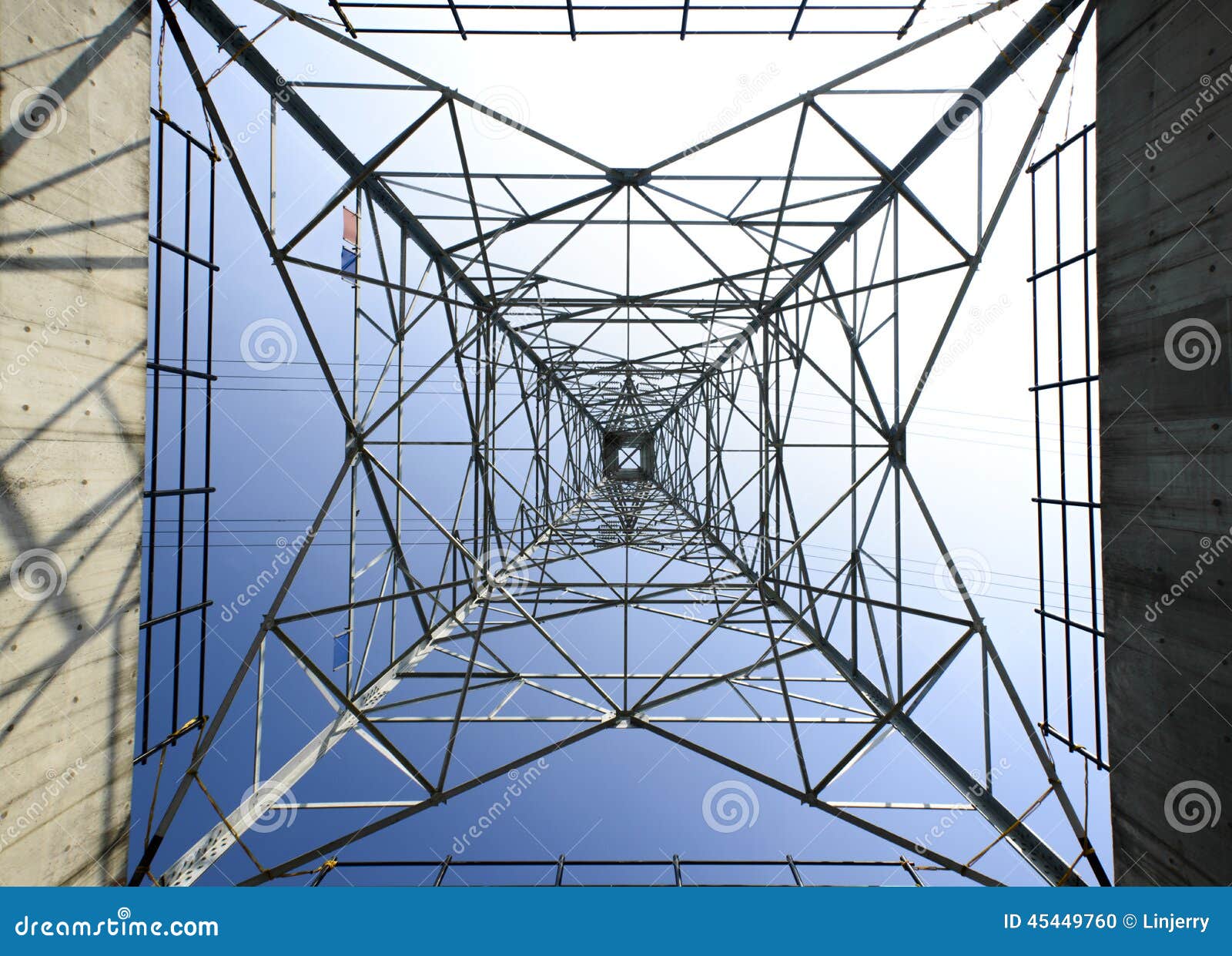 High Voltage Electrical Post Stock Photo - Image of steel, generation ...