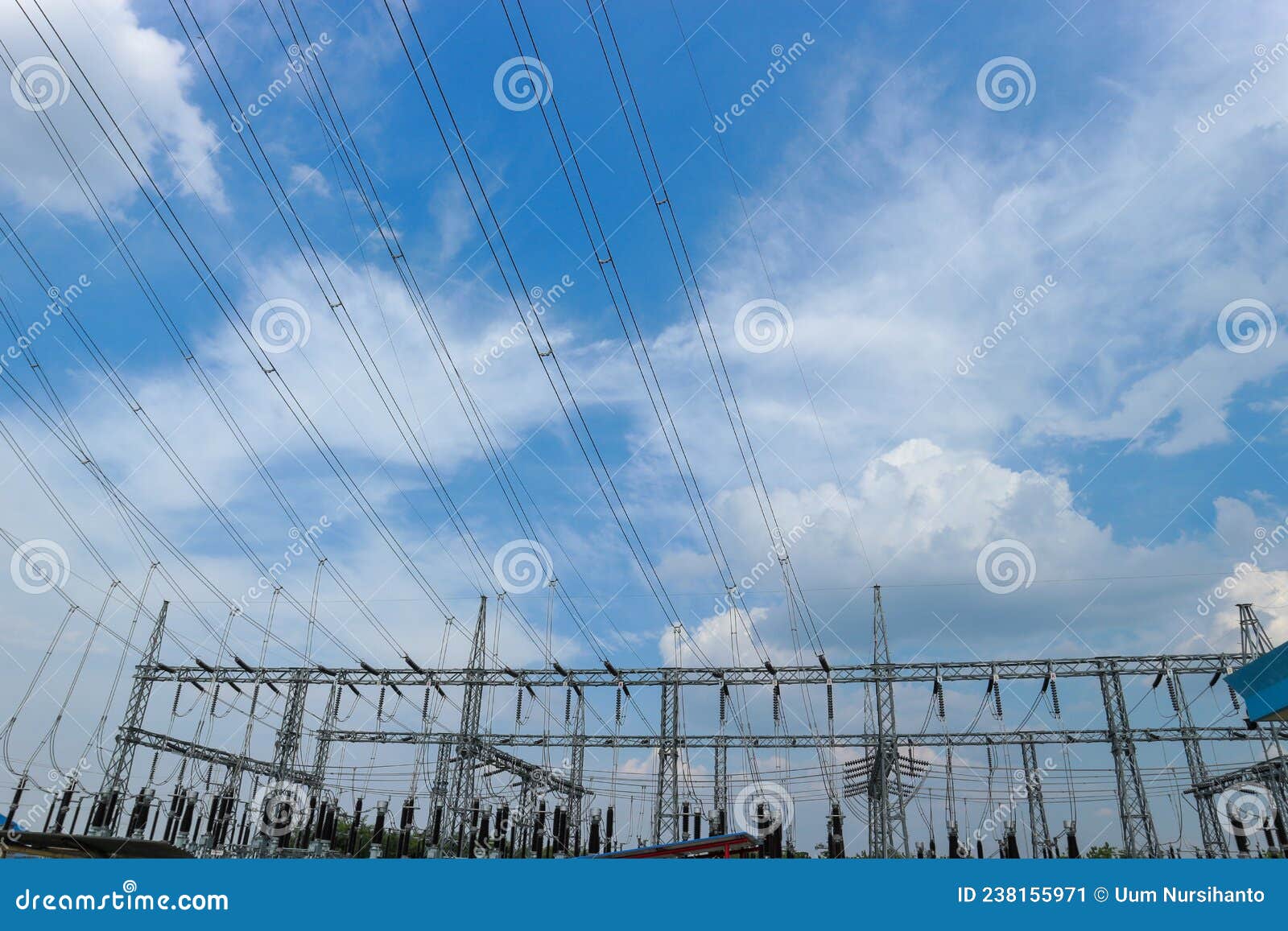 High-voltage Electrical Substation Cable Installation Stock Image ...