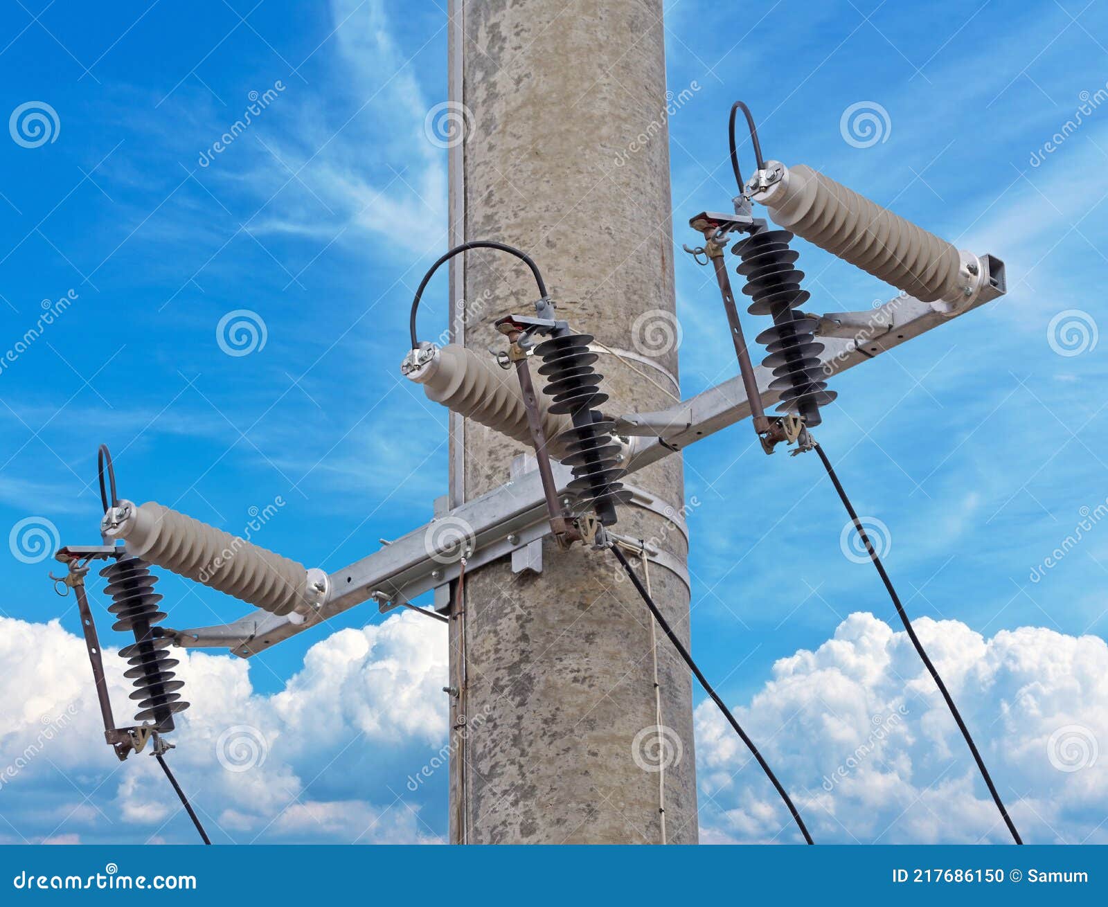 High Voltage Electrical Substation Stock Photo - Image of current ...