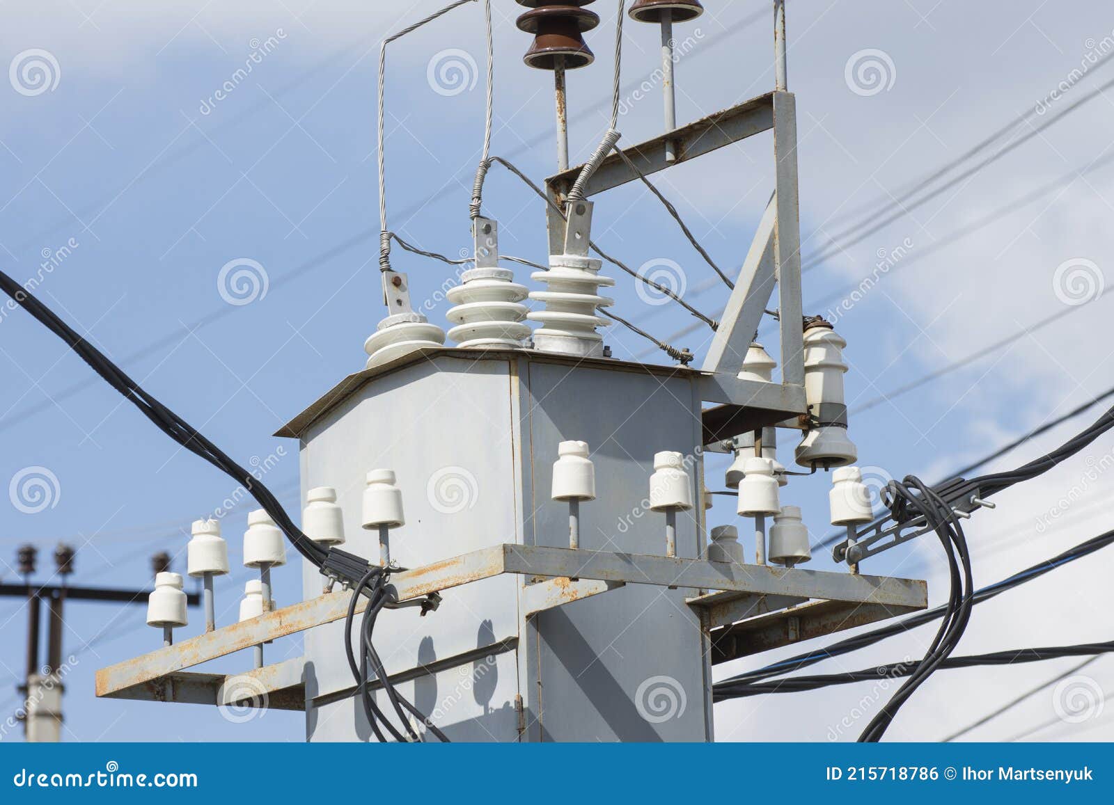 High Voltage Electrical Transformer and Electrical Communications Stock ...