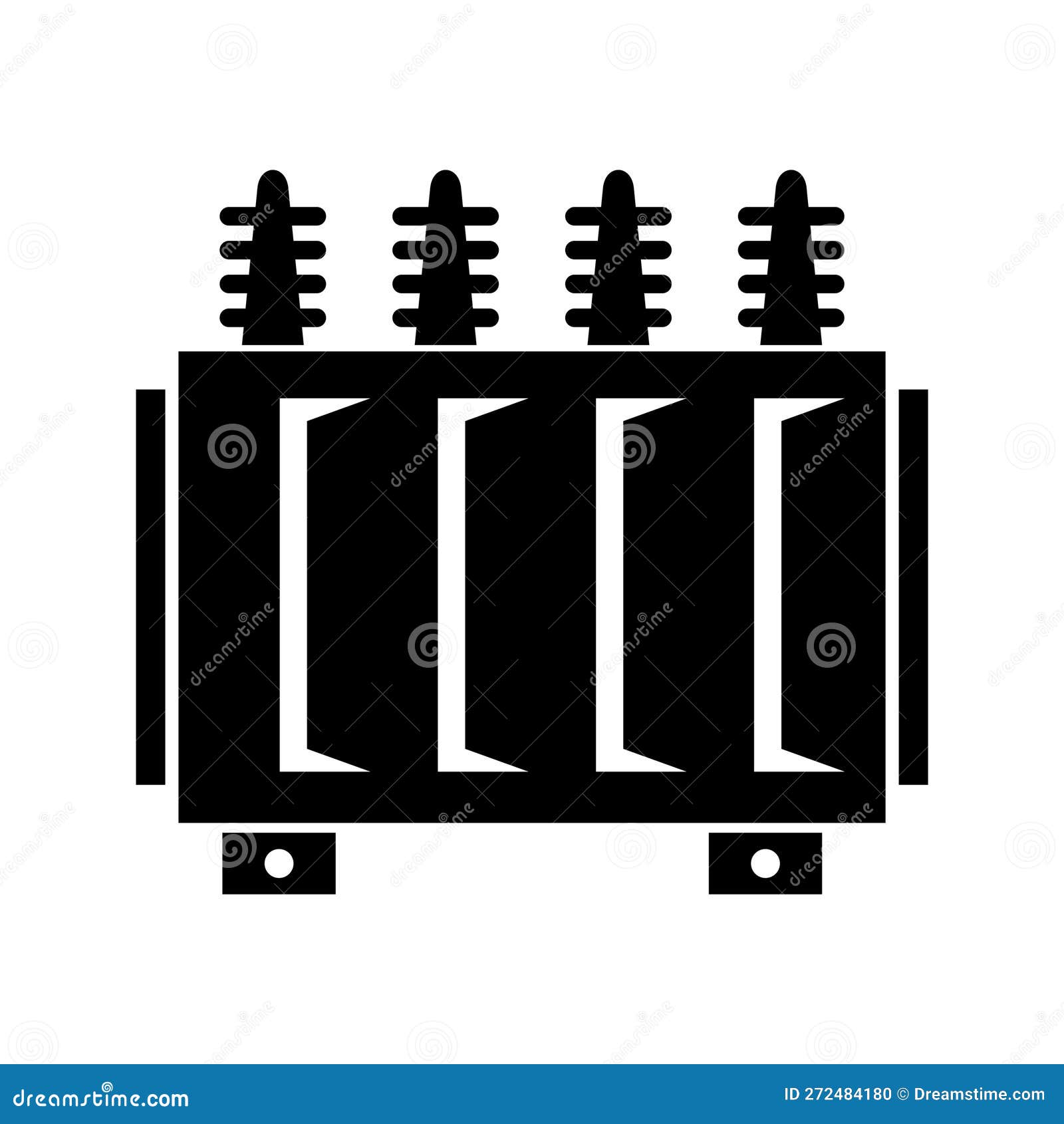 Electrical Transformer Icon, Outline Style Cartoon Vector ...