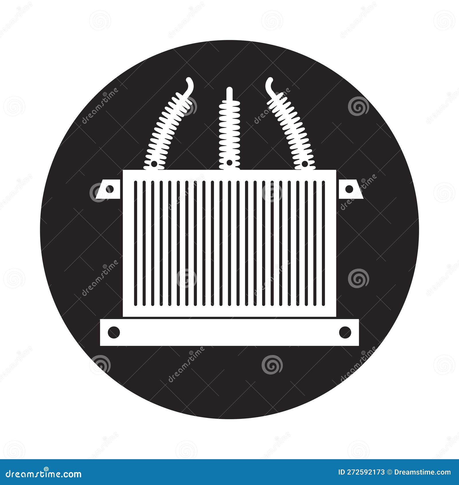 High Voltage Electrical Transformer Icon Stock Vector - Illustration of ...
