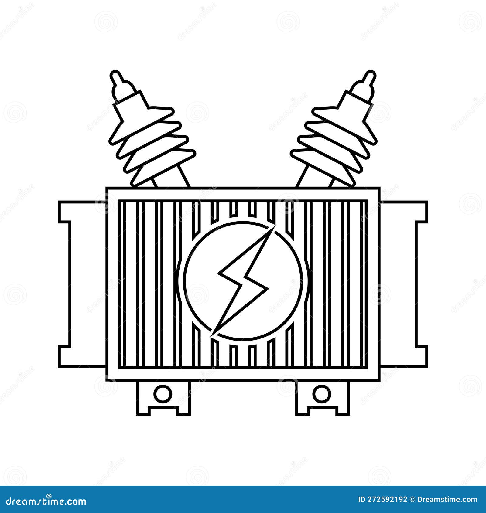 High Voltage Electrical Transformer Icon Stock Vector - Illustration of ...