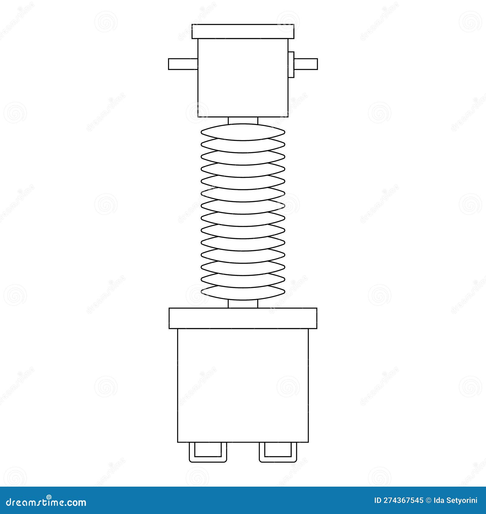 High Voltage Electrical Transformer Icon Stock Illustration ...