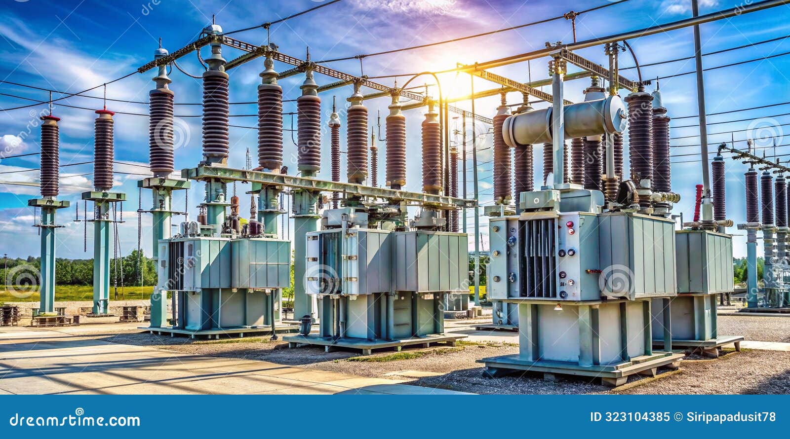High Voltage Electrical Transformers in an Electricity Distribution ...