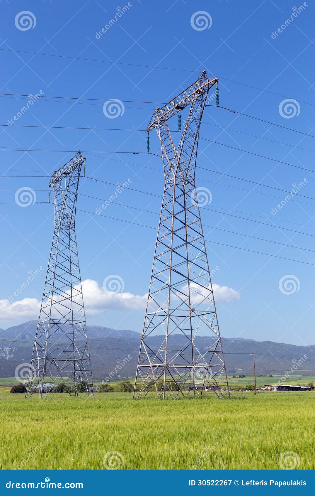 High Voltage Electricity Pylons Stock Image - Image of electric ...