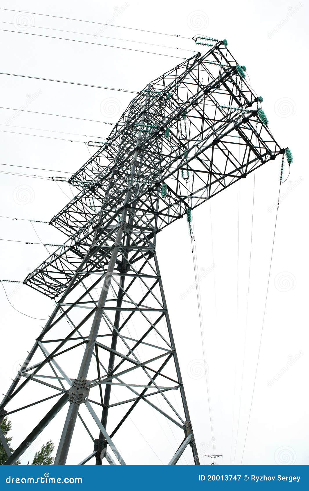 High Voltage Electrick Power Tower Stock Image - Image of pylon ...