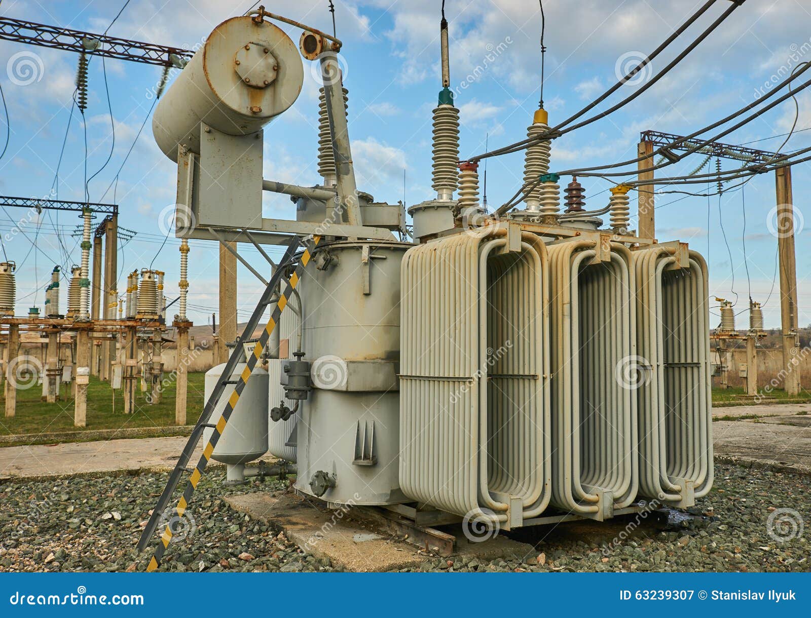 High voltage equipment stock image. Image of generation - 63239307