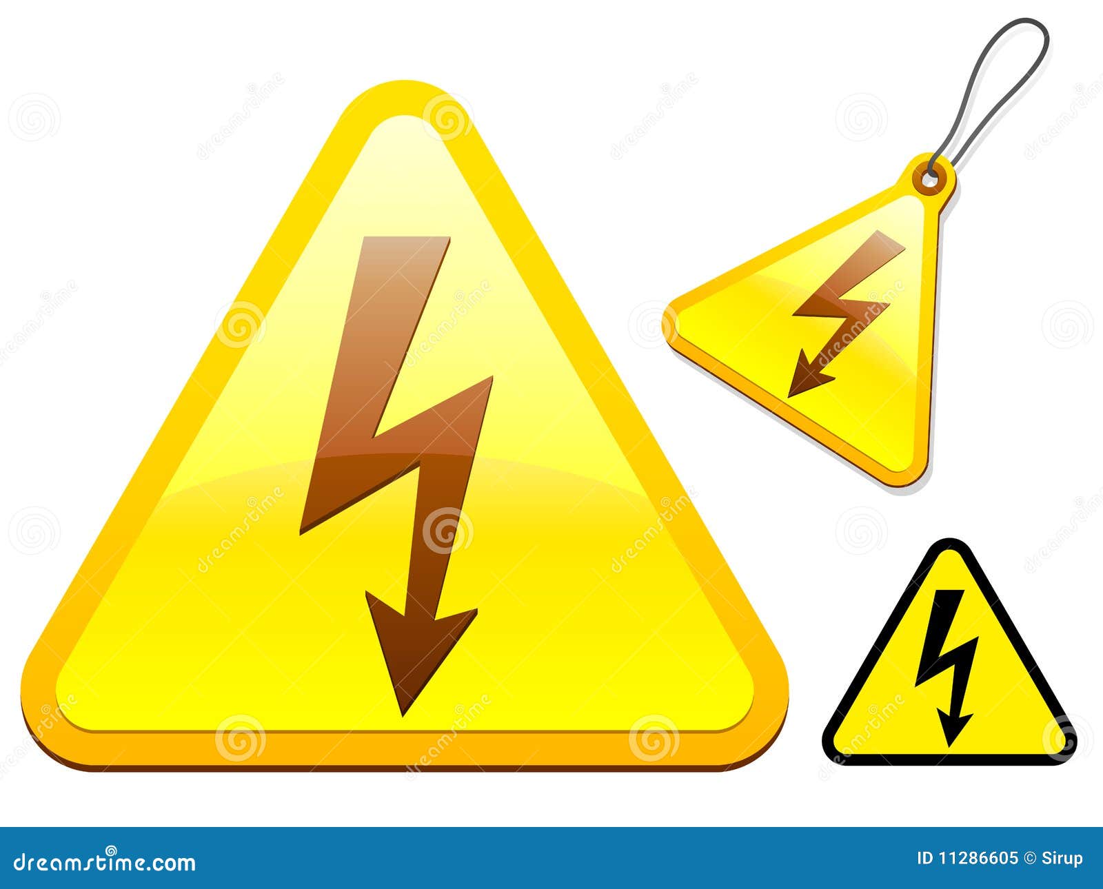 High Voltage Icon Collection Stock Vector - Illustration of dangerous ...