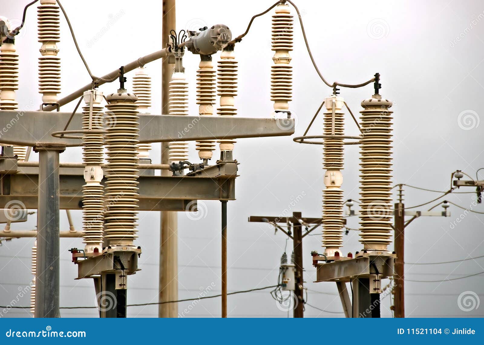 High voltage insulators stock photo. Image of support - 11521104