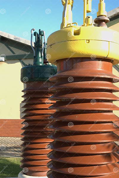 High voltage isolator stock image. Image of communications - 14532649