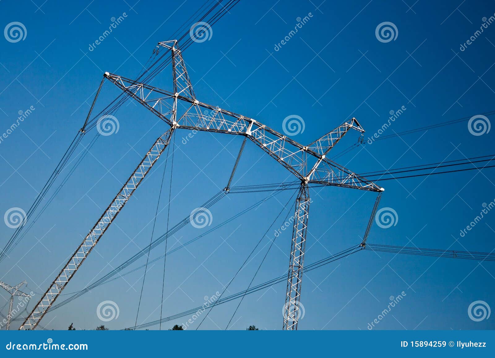 High voltage line stock image. Image of cable, hydroelectric - 15894259