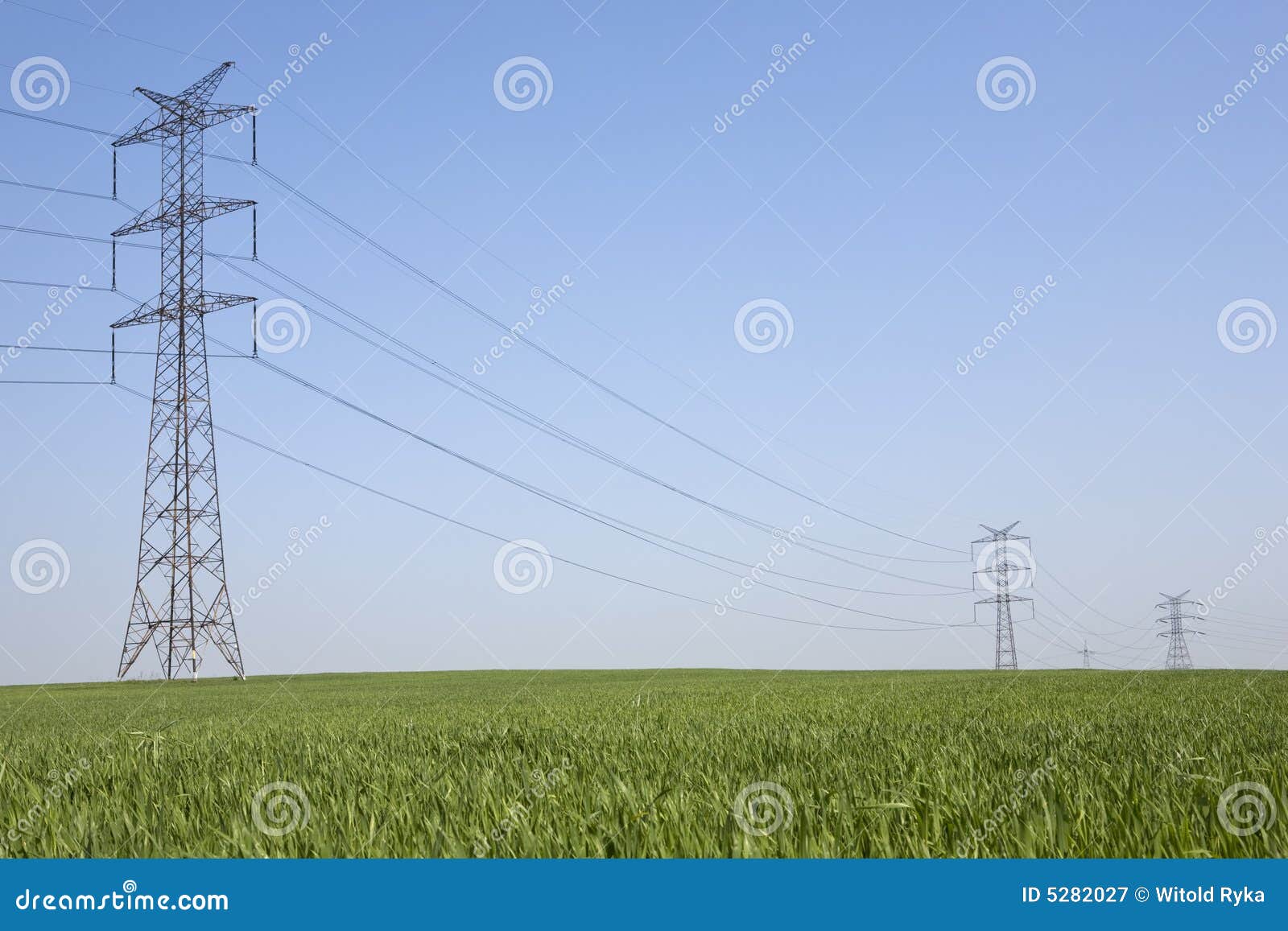High voltage line stock image. Image of connection, engineering - 5282027