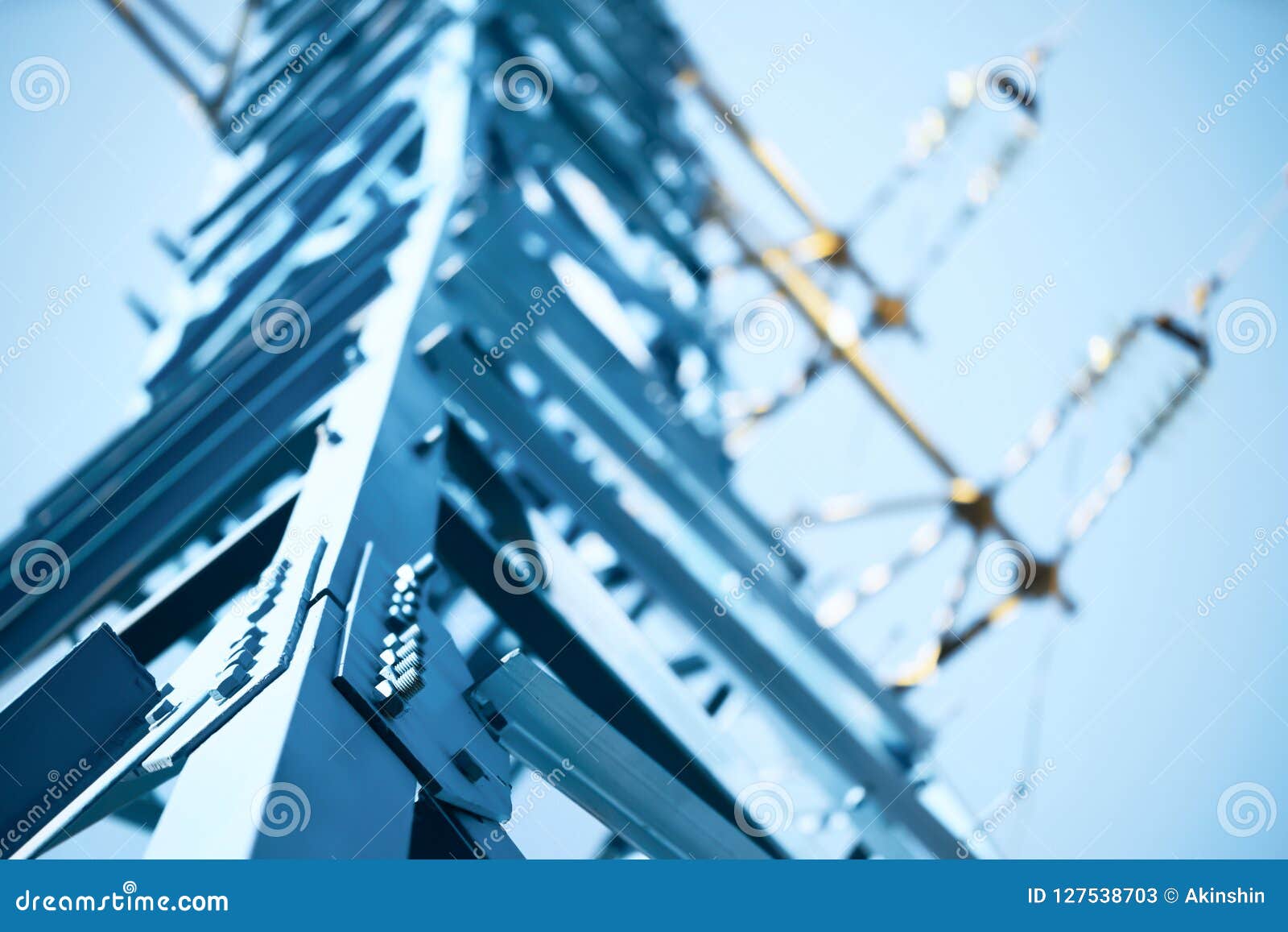 High Voltage Line, Abstract Background Stock Image - Image of screwed ...