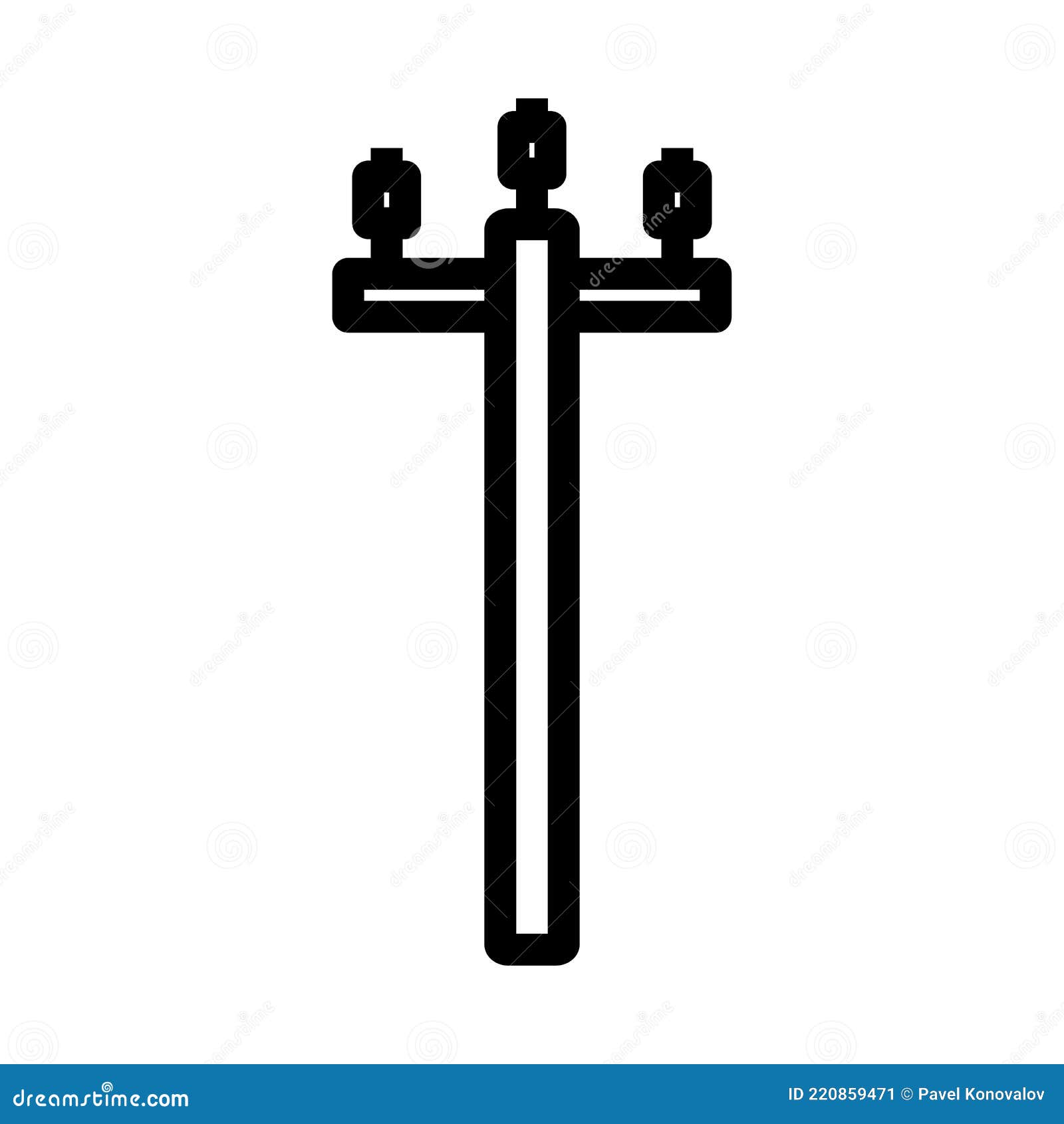 High Voltage Line Icon stock vector. Illustration of environment ...