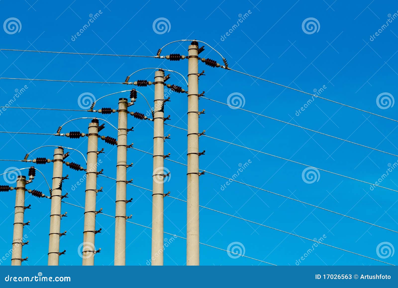 High-voltage pole stock image. Image of voltage, technology - 17026563