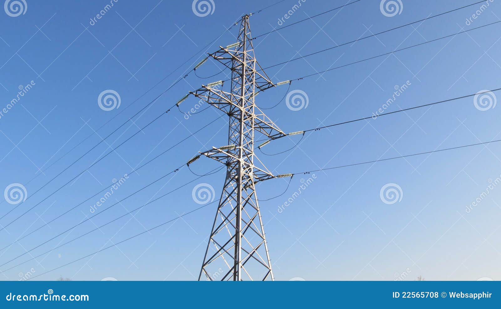 High voltage pole stock photo. Image of station, engineering - 22565708