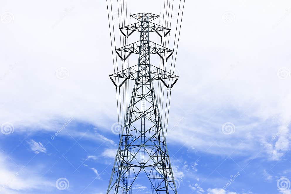 High Voltage Pole Electrical Transmitters, Clean Energy, are the Basic ...
