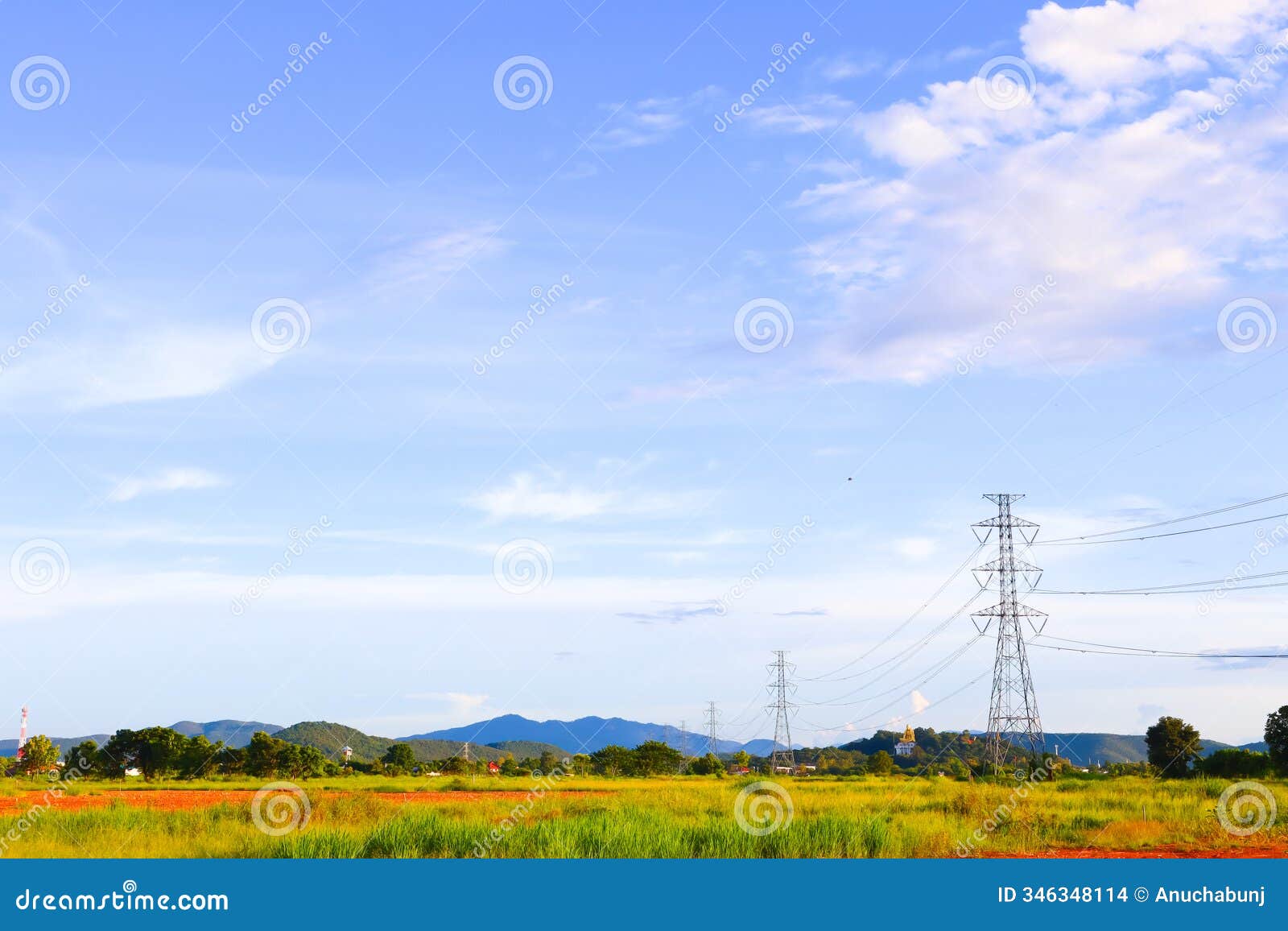 High Voltage Pole Electrical Transmitters, Clean Energy, are the Basic ...