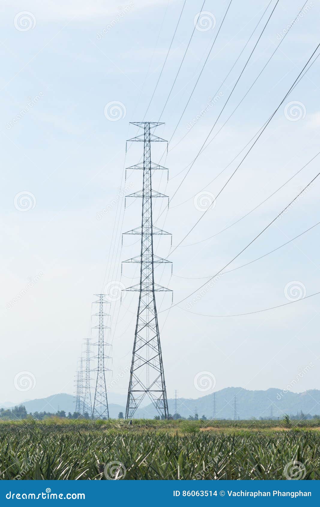High voltage pole stock photo. Image of equipment, tower - 86063514