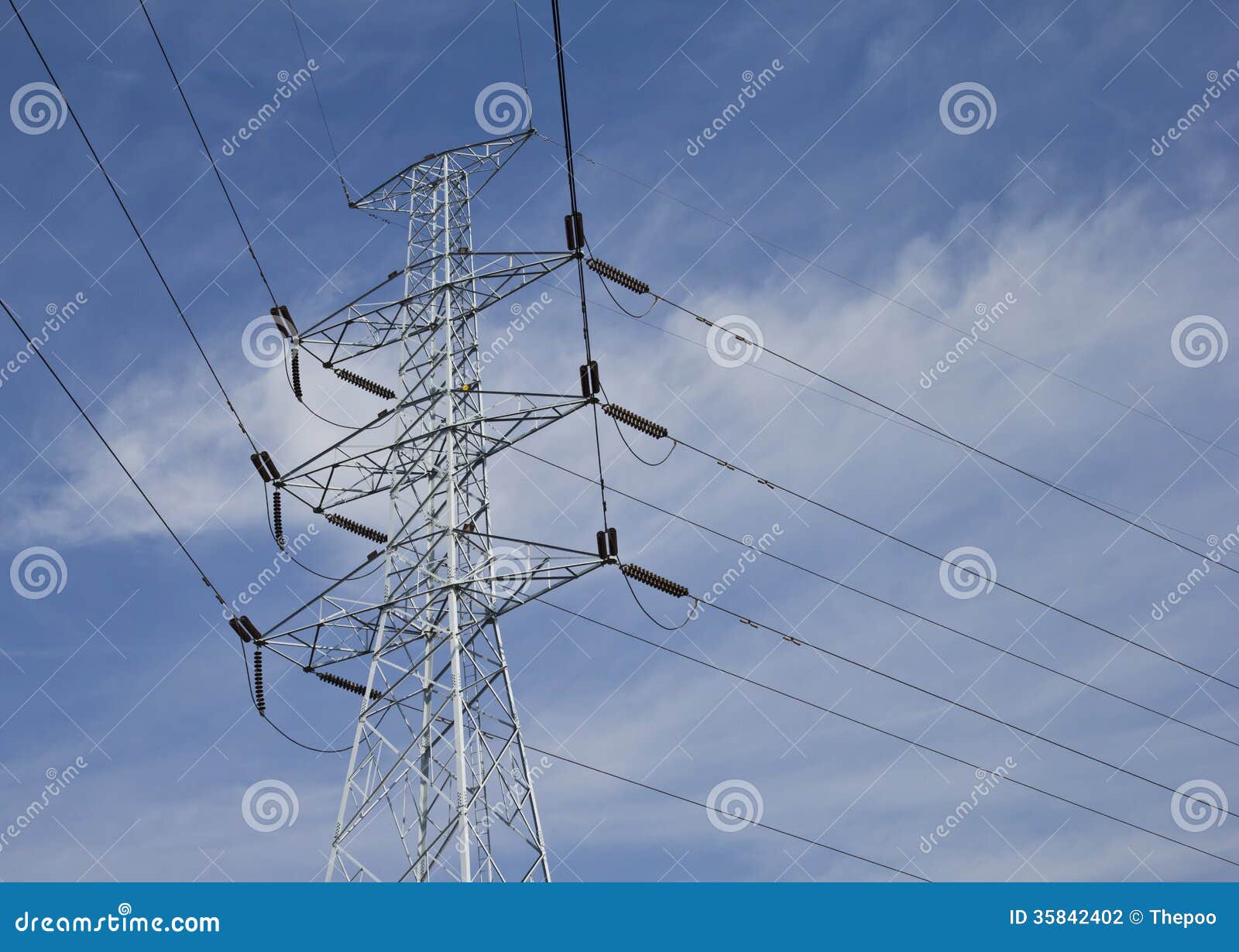 High voltage poles stock photo. Image of electrical, environment - 35842402