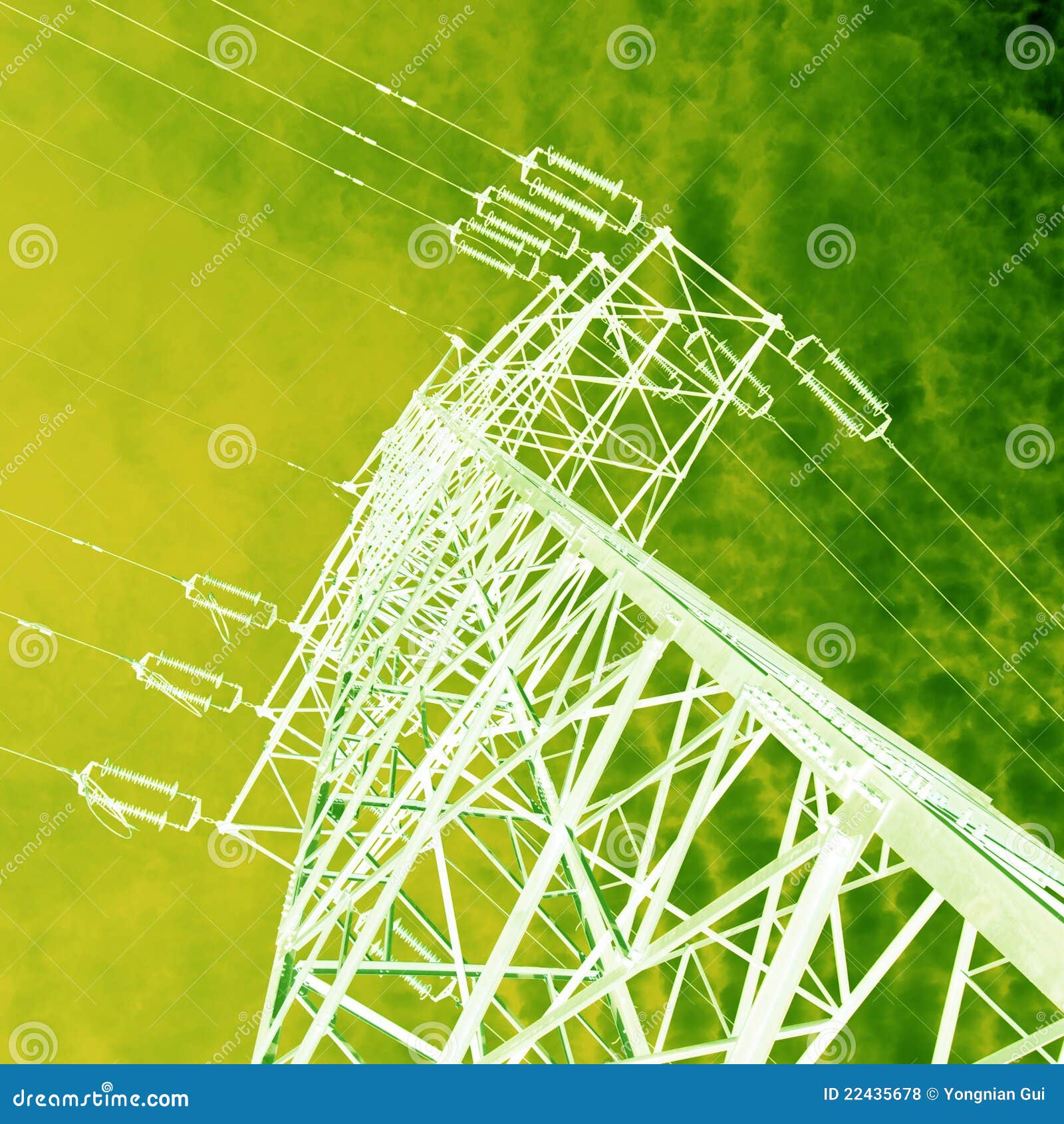 High voltage post stock photo. Image of grid, electrical - 22435678