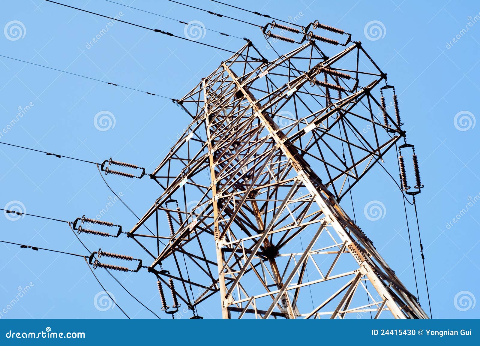 High voltage post stock photo. Image of engineering, distribution ...