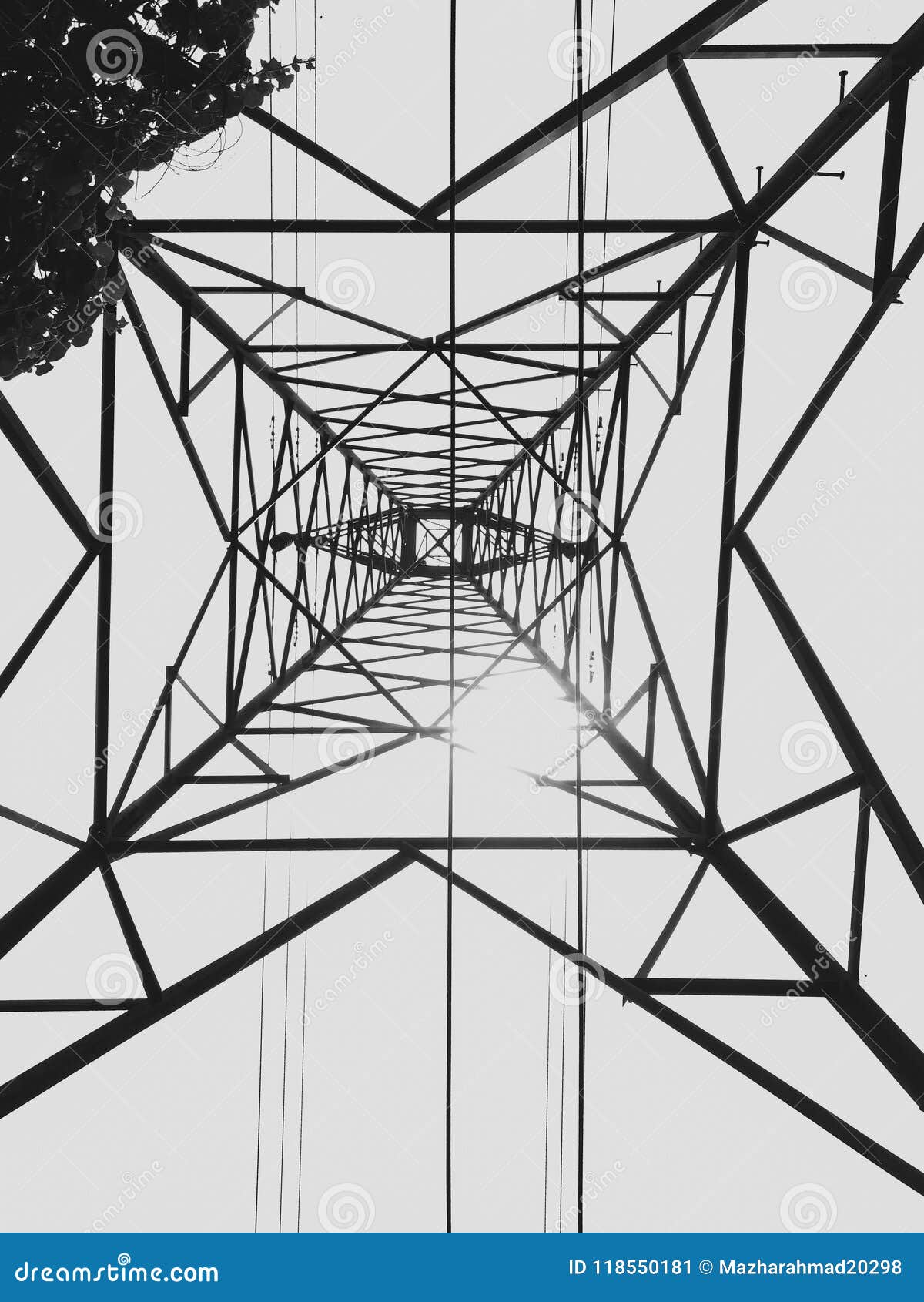 Line Of Overhead Power Lines Royalty-Free Stock Photography ...